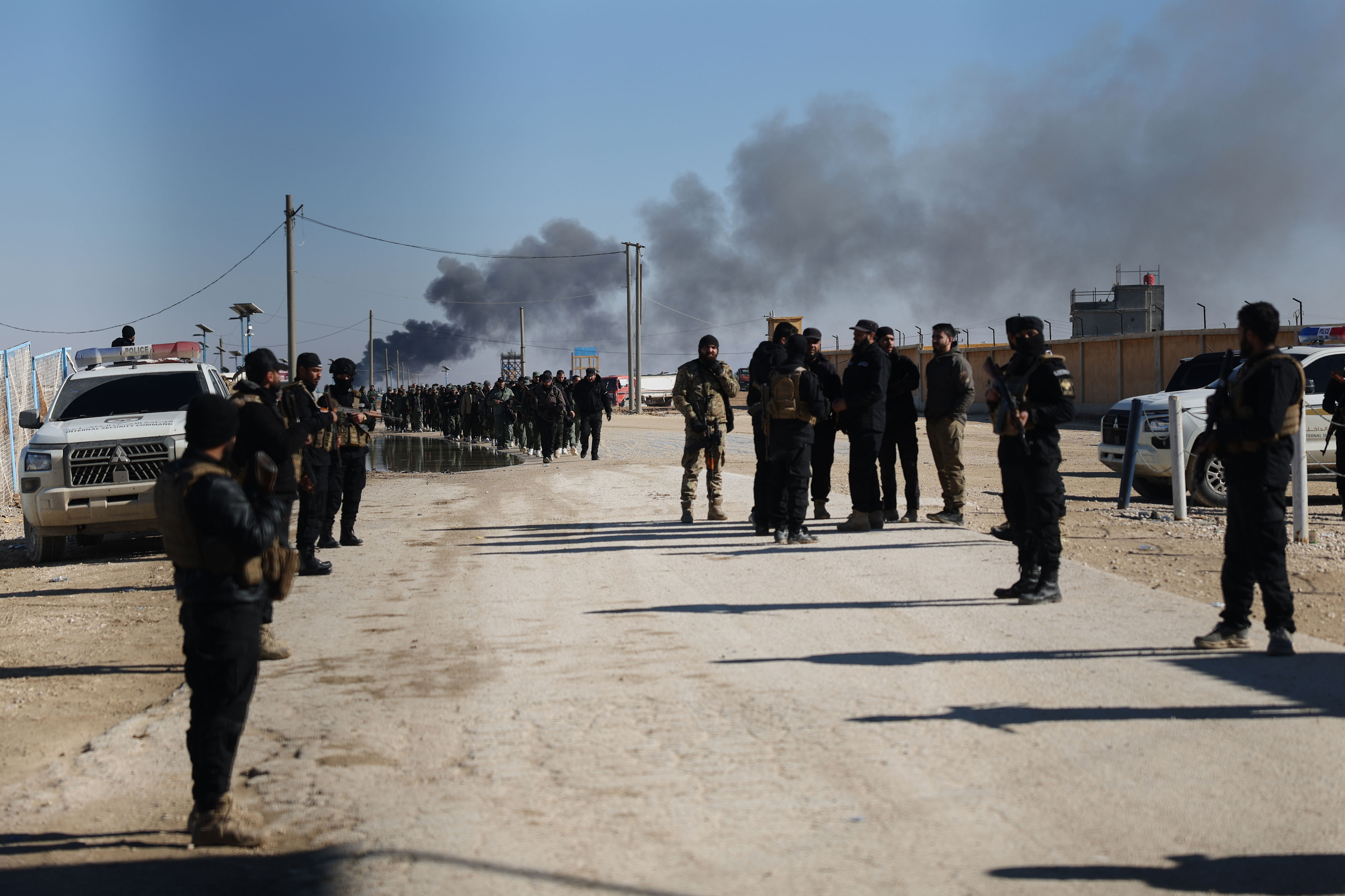 US military transfers 150 Islamic State group detainees from Syria to Iraq