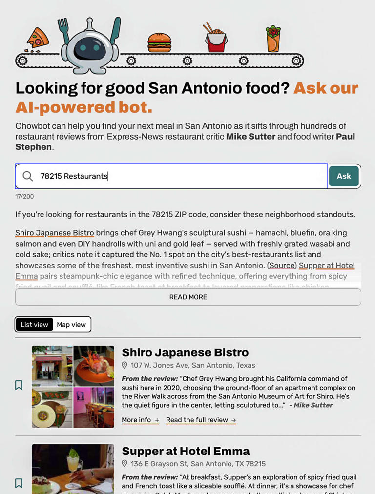 Restaurants near me: Our new map of San Antonio's best places to eat