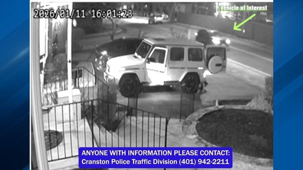 Cranston police share footage of suspect vehicle in hit-and-run that ...