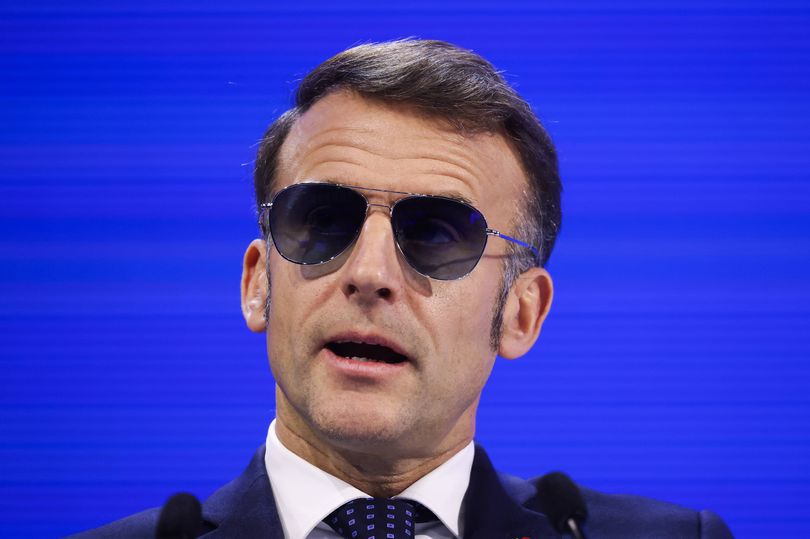 Trump roasts Emmanuel Macron's mysterious sunglasses with four-word ...