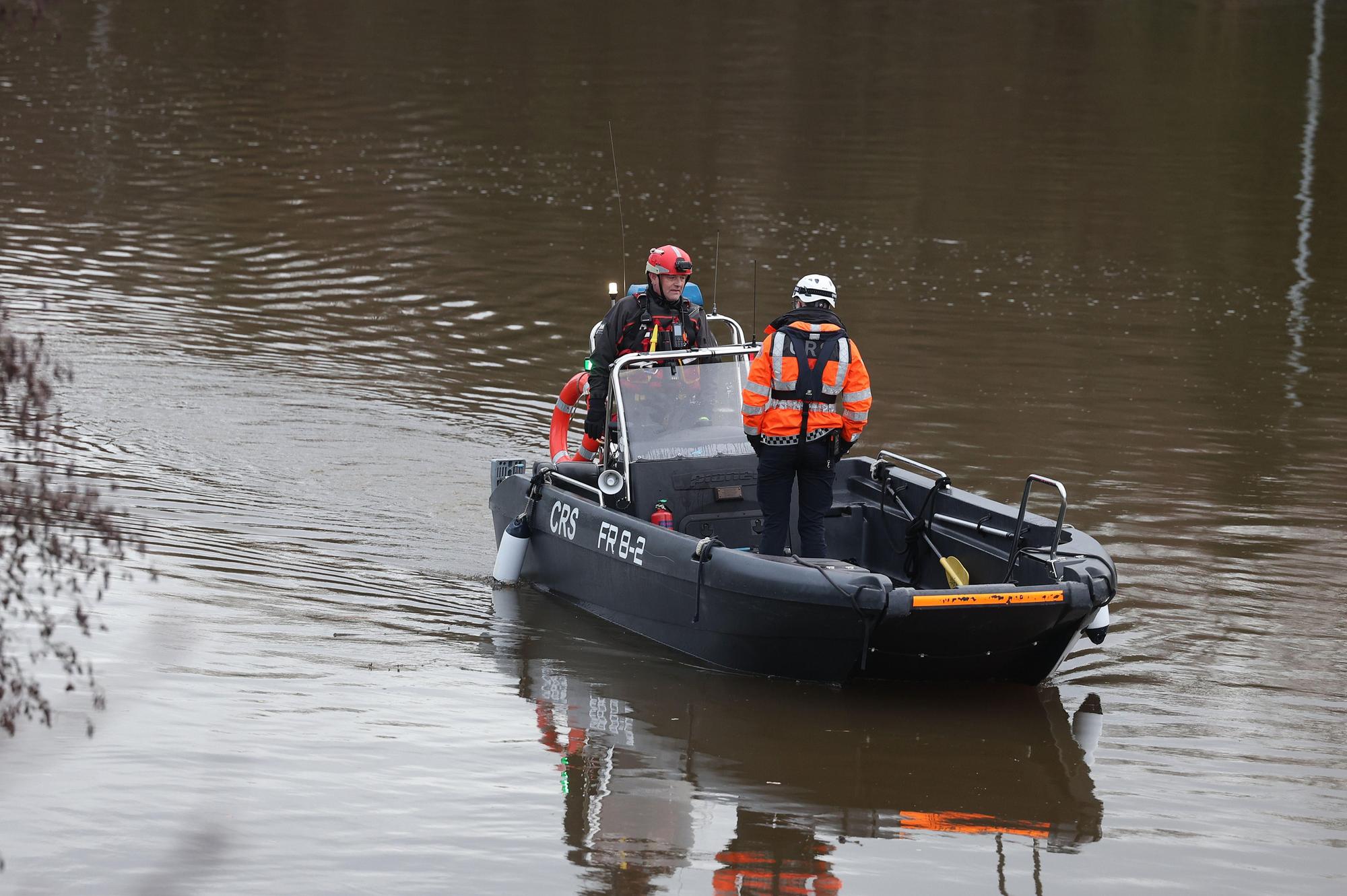 HM Coastguard and PSNI in search operation at Ormeau Bridge in Belfast