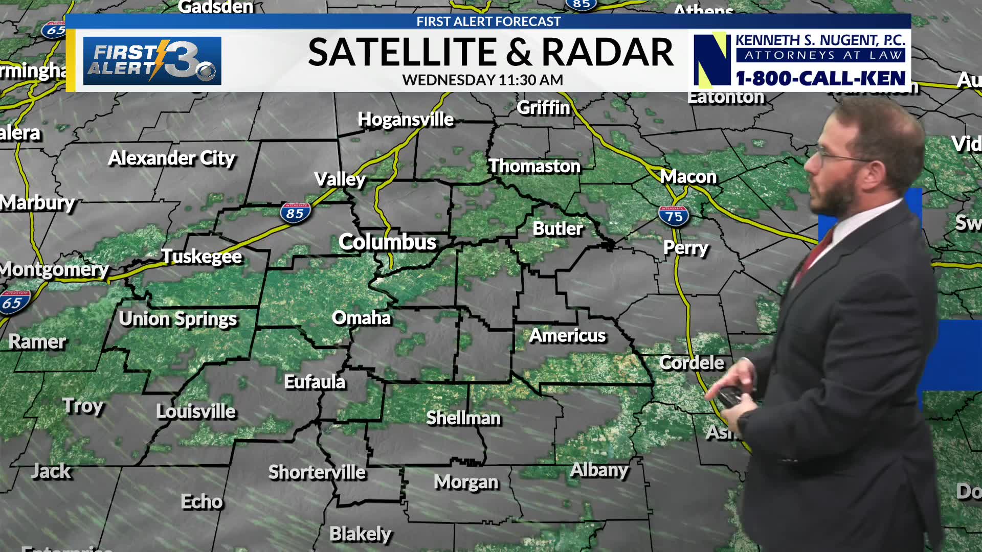 Wednesday midday weather update