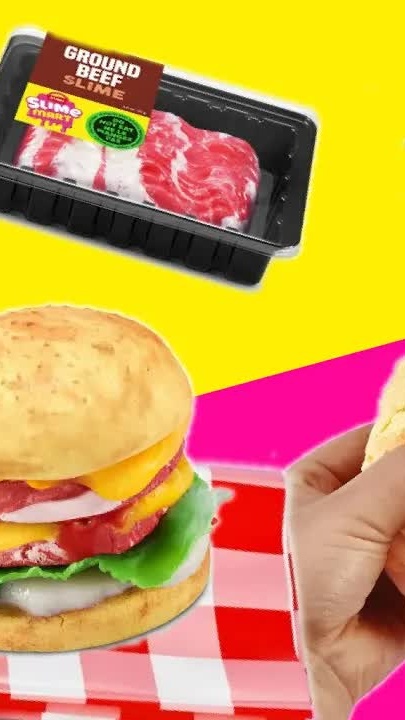 ASMR slime mart shopping cart slime kit unboxing! Satisfying video!