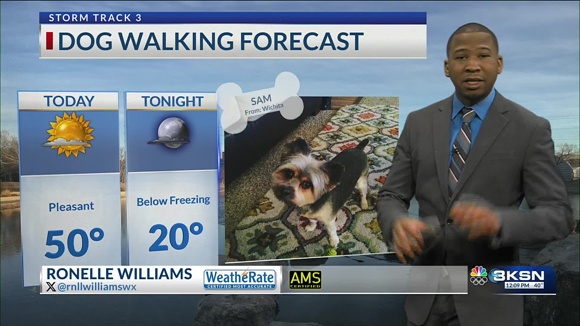 Wednesday noon forecast