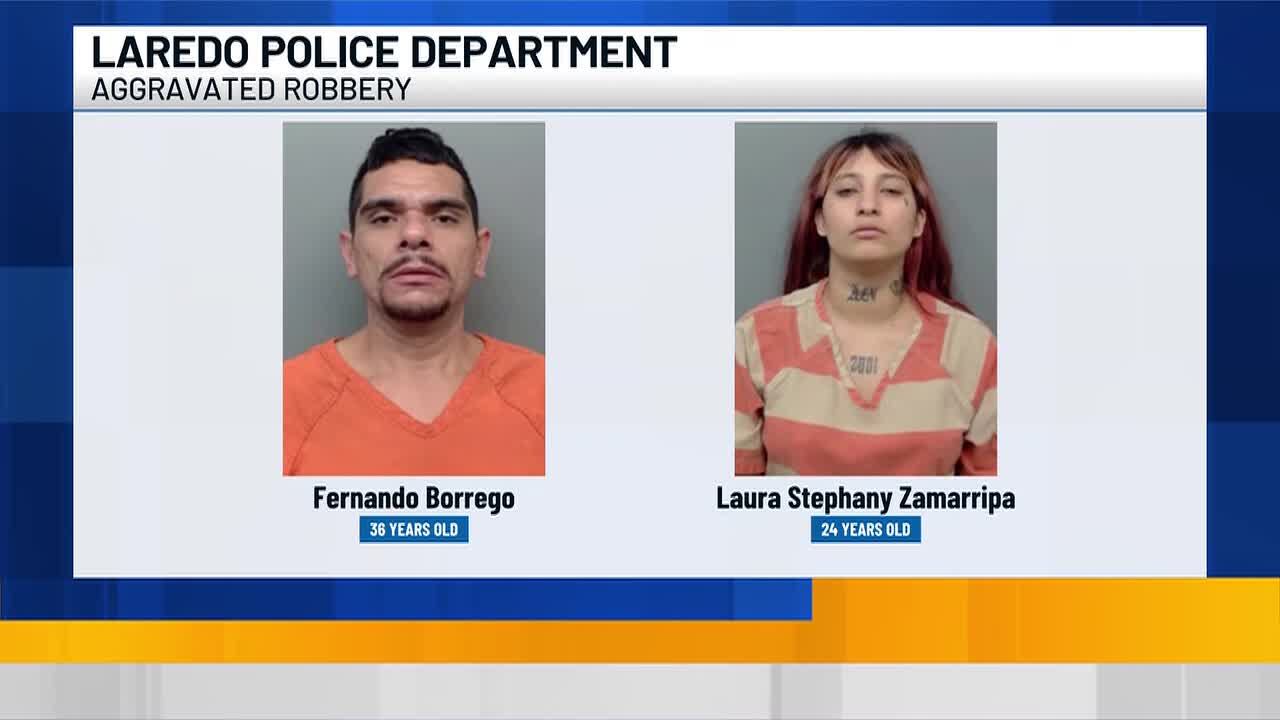 Laredo police arrest pair for armed robbery after domestic dispute