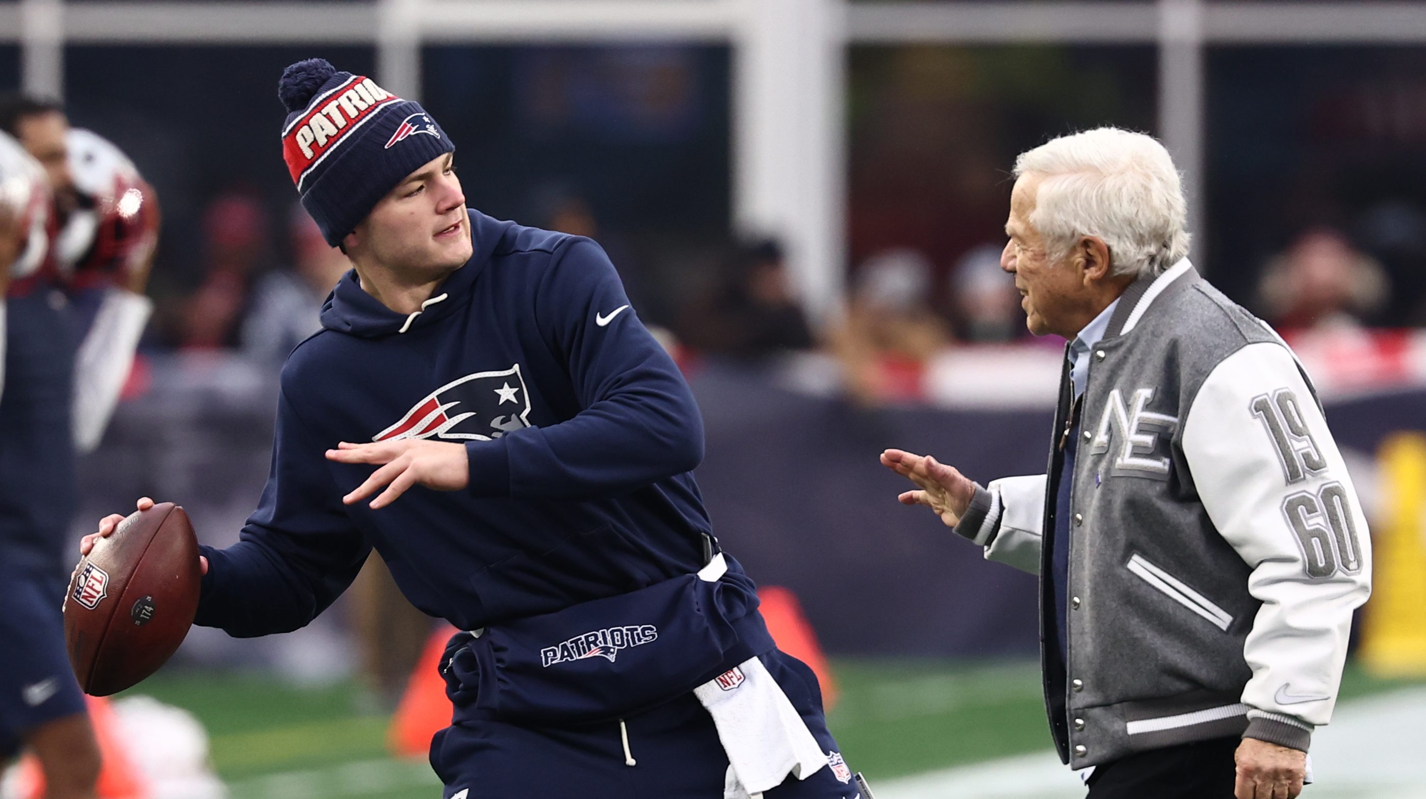 Patriots’ Robert Kraft delivers strong praise for Drake Maye ahead of ...