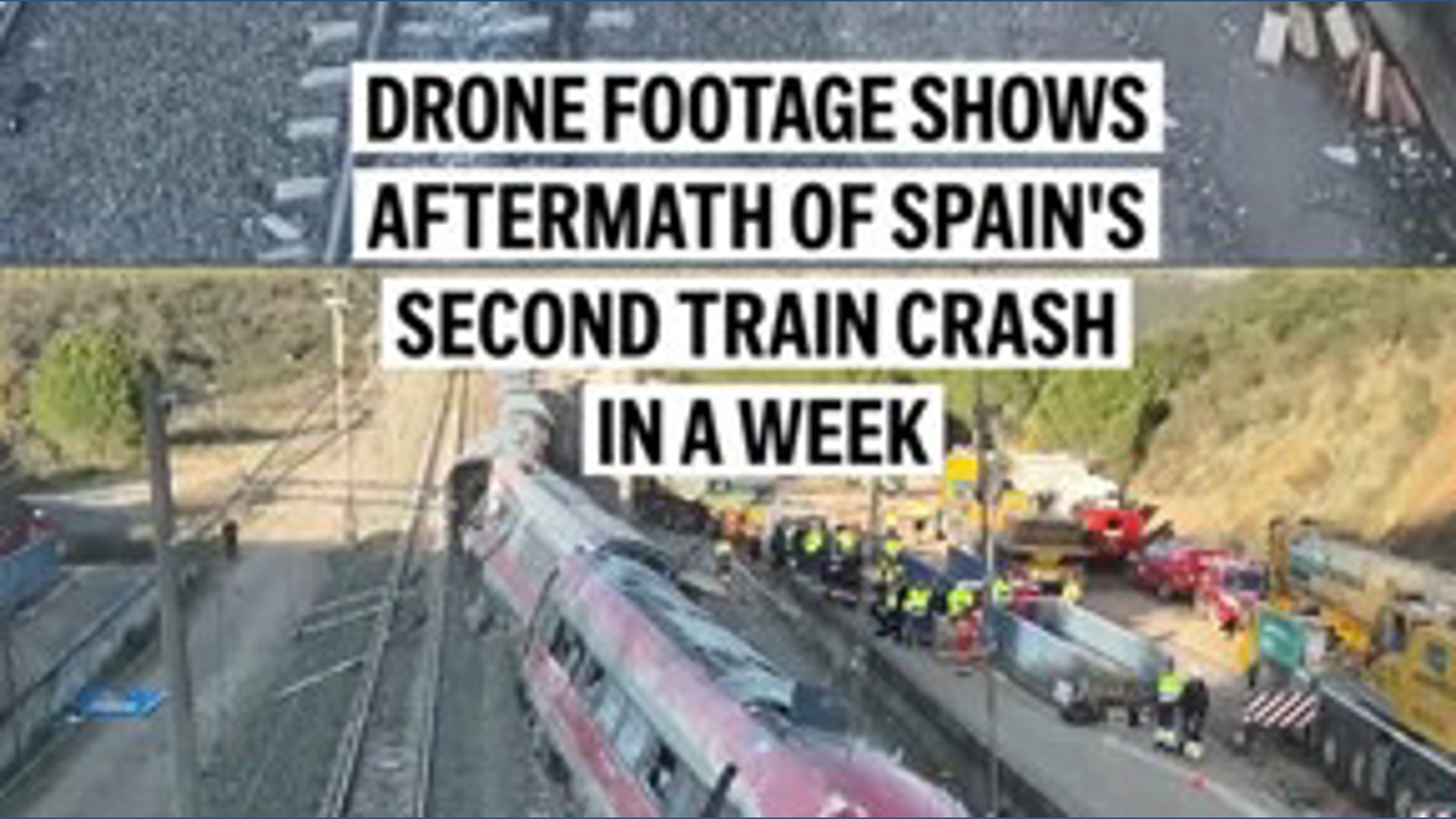 Spanish officials respond to second train derailment