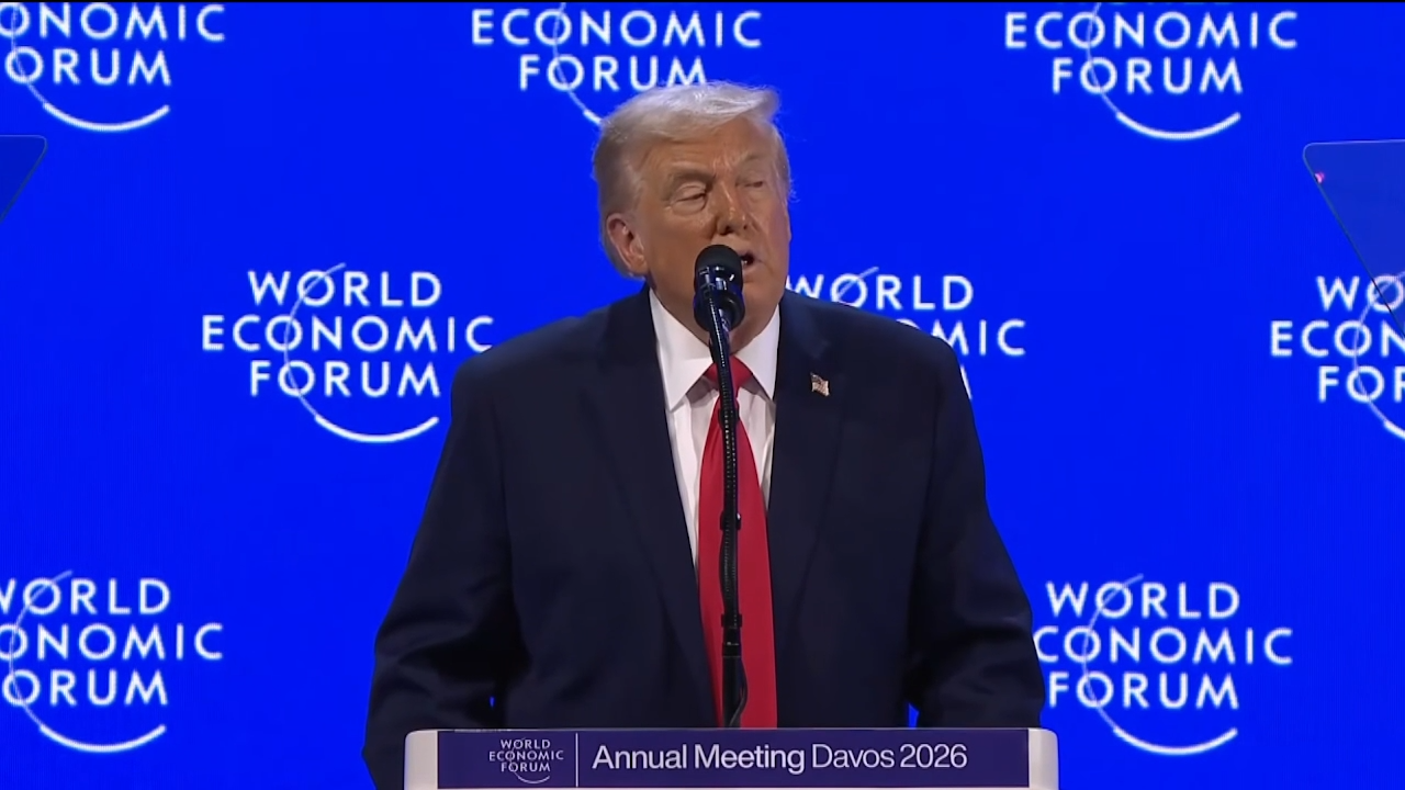 'She's not gonna get away with it': Trump derails WEF speech to rant ...