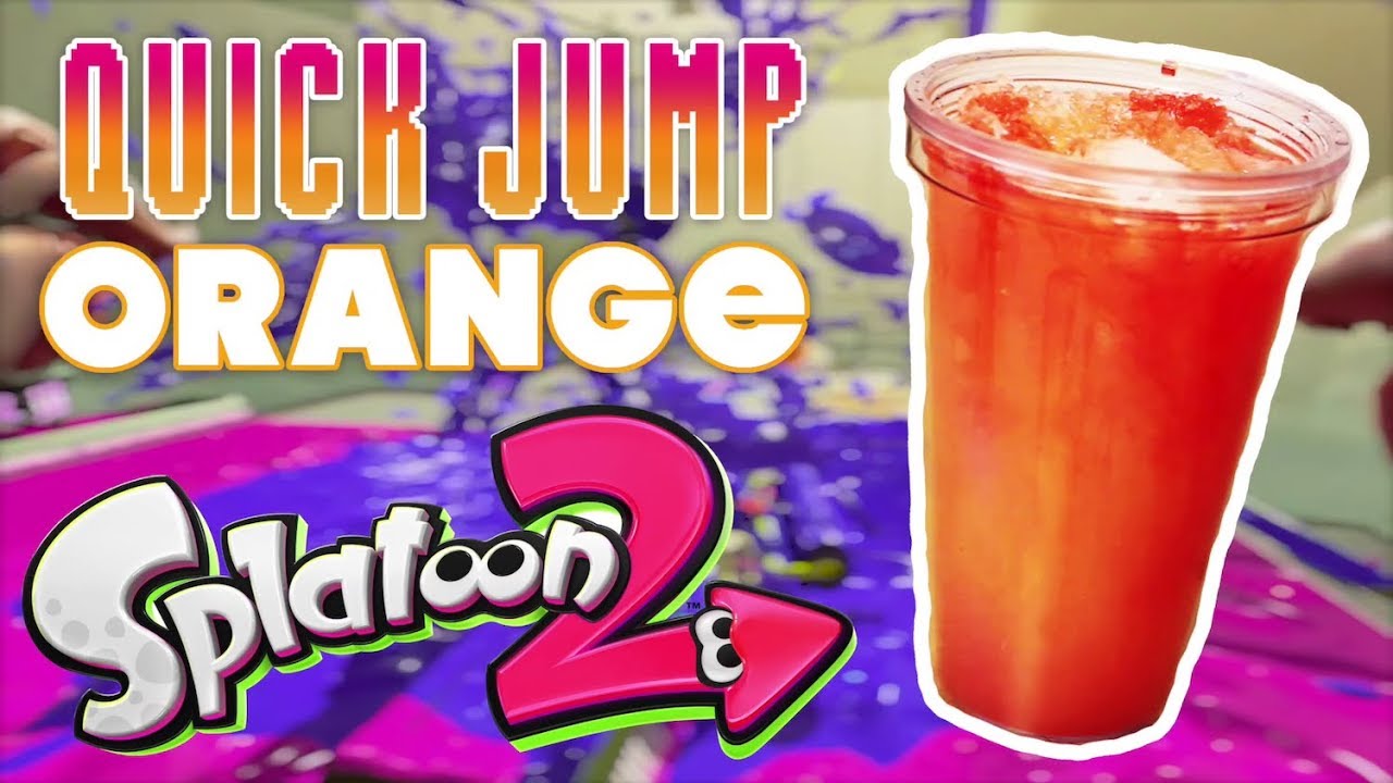 Splatoon 2 Crusty Sean drinks - how to make quick jump orange drink