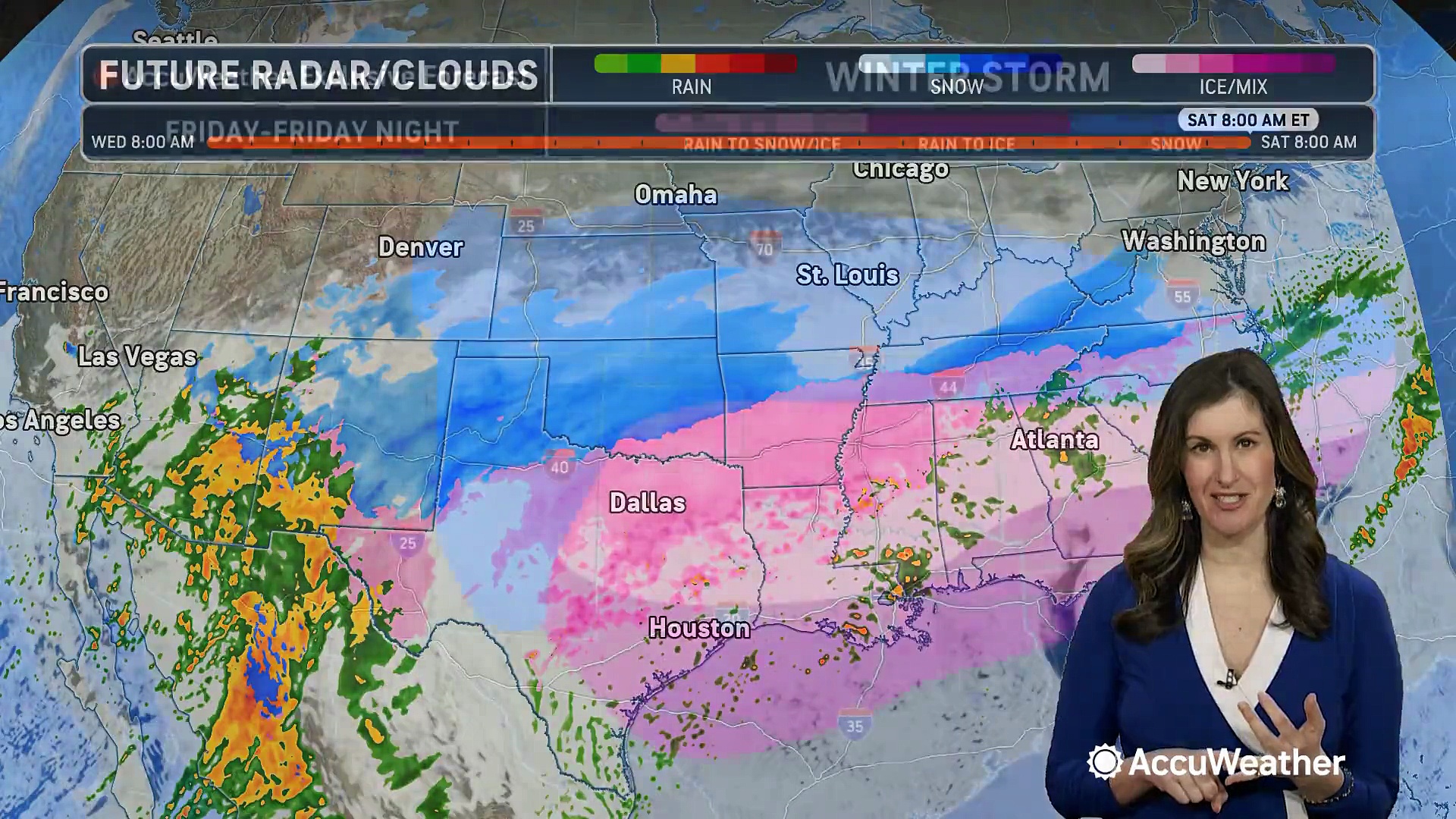 Massive snow and ice storm to impact 150 million from Texas to Northeast