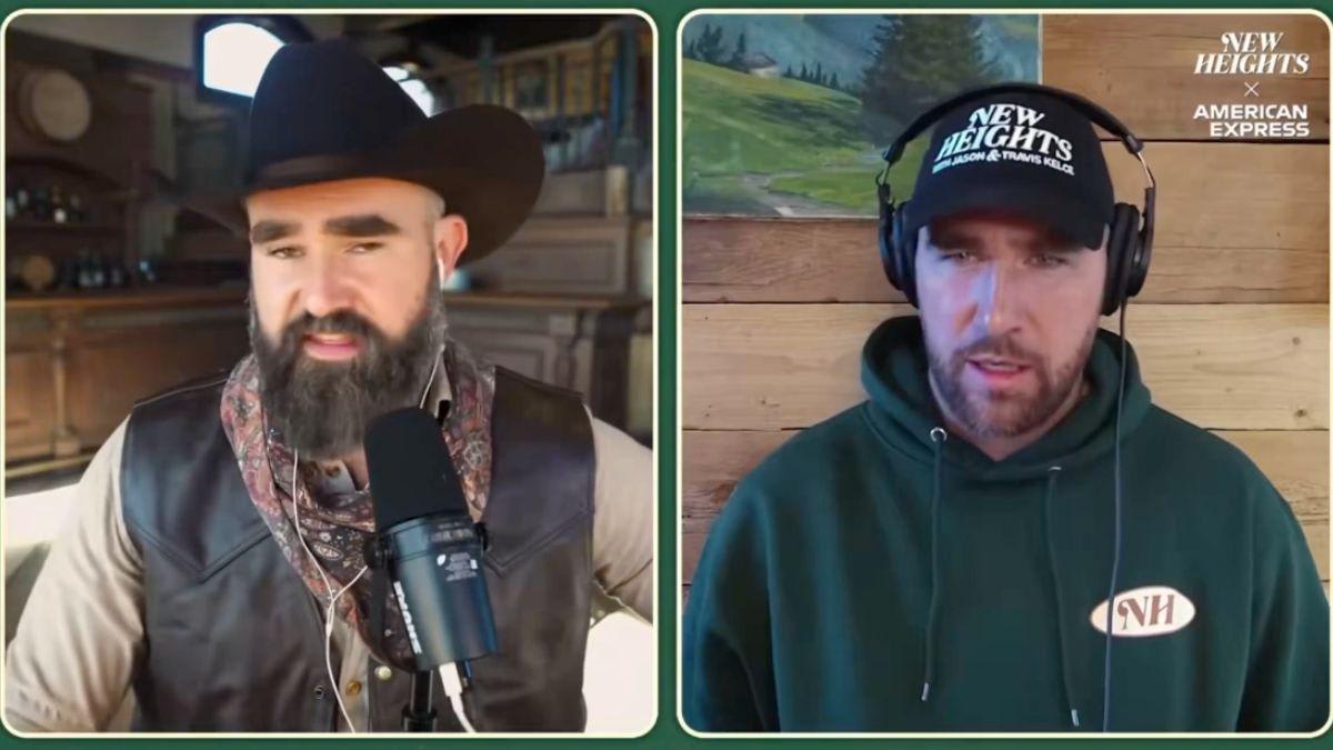 Travis Kelce jokes fiancée Taylor Swift 'is gonna kill me' for not ...