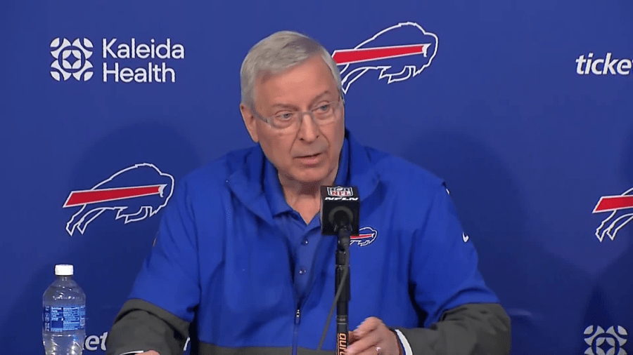 ‘Where do we go from here’: Pegula, Beane address Bills coaching search