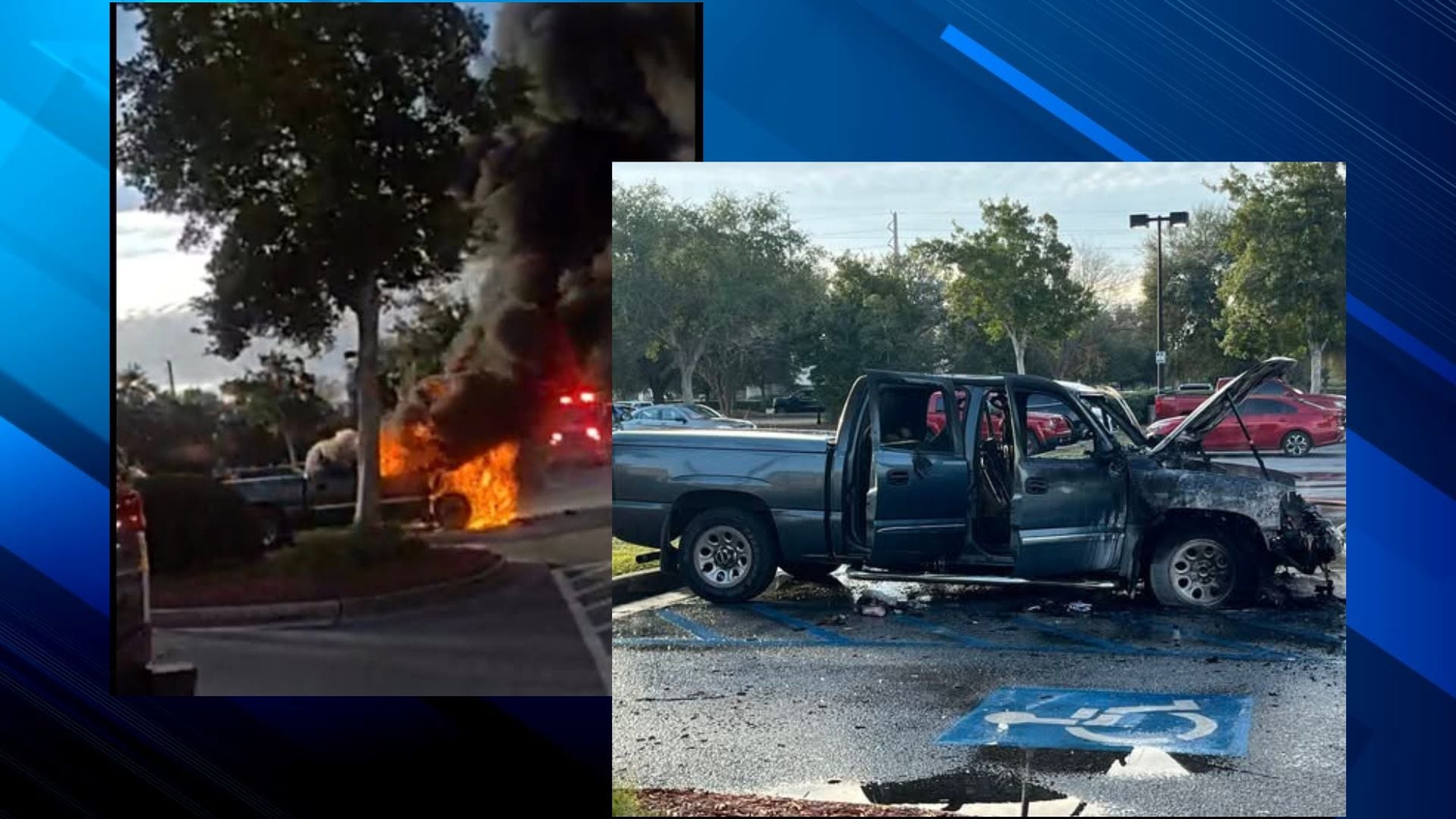Car catches fire in Home Depot parking lot in Destin