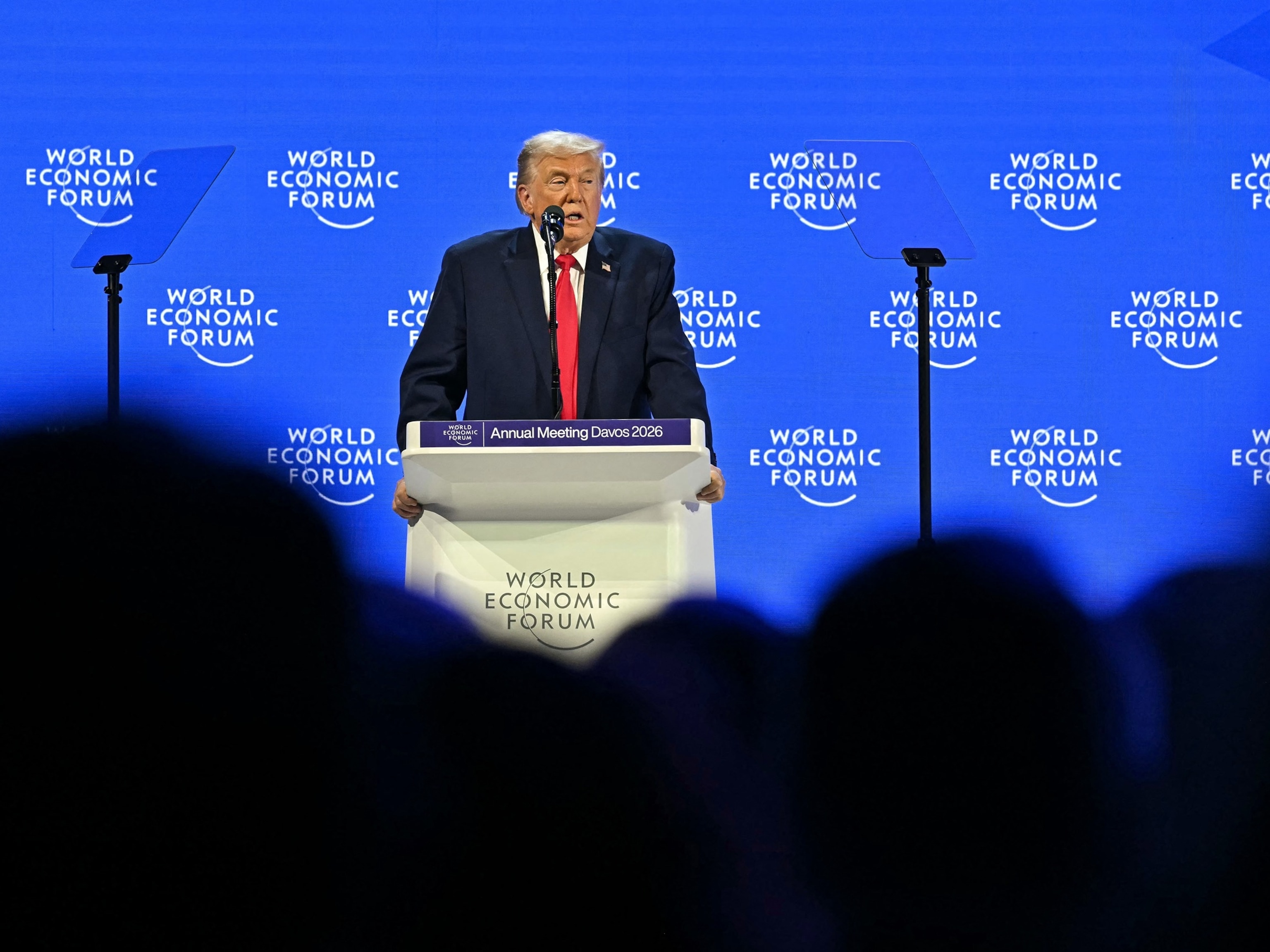 Trump rules out using military force to acquire Greenland in Davos speech