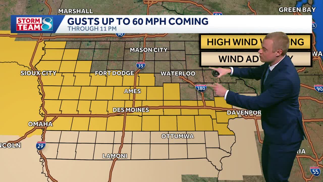 Iowa weather: Gusty winds return today with snow showers before our ...