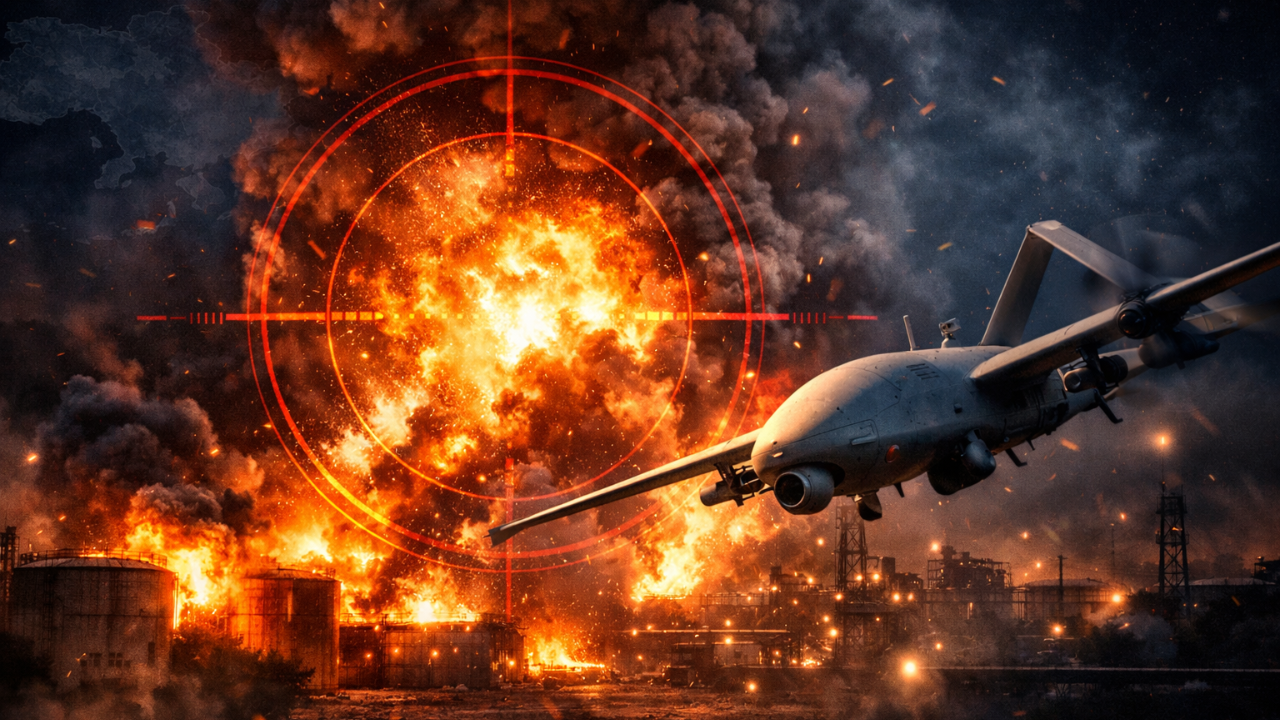 Ukraine destroys Russian drone base in night strike