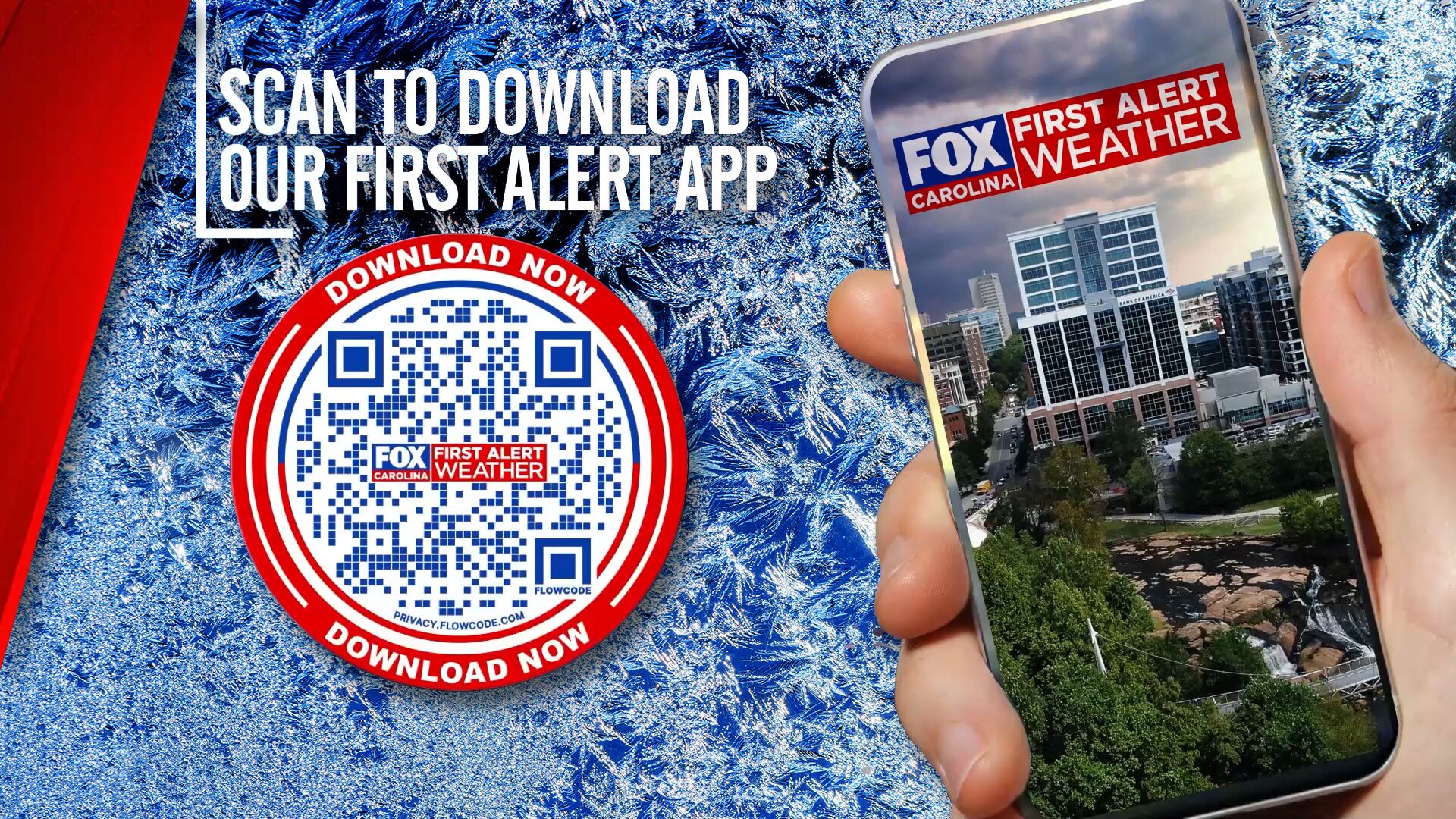 Download the FOX Carolina First Alert Weather app!