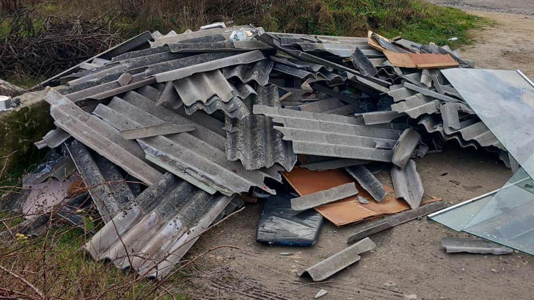 'Dangerous' asbestos waste dumped at beauty spot