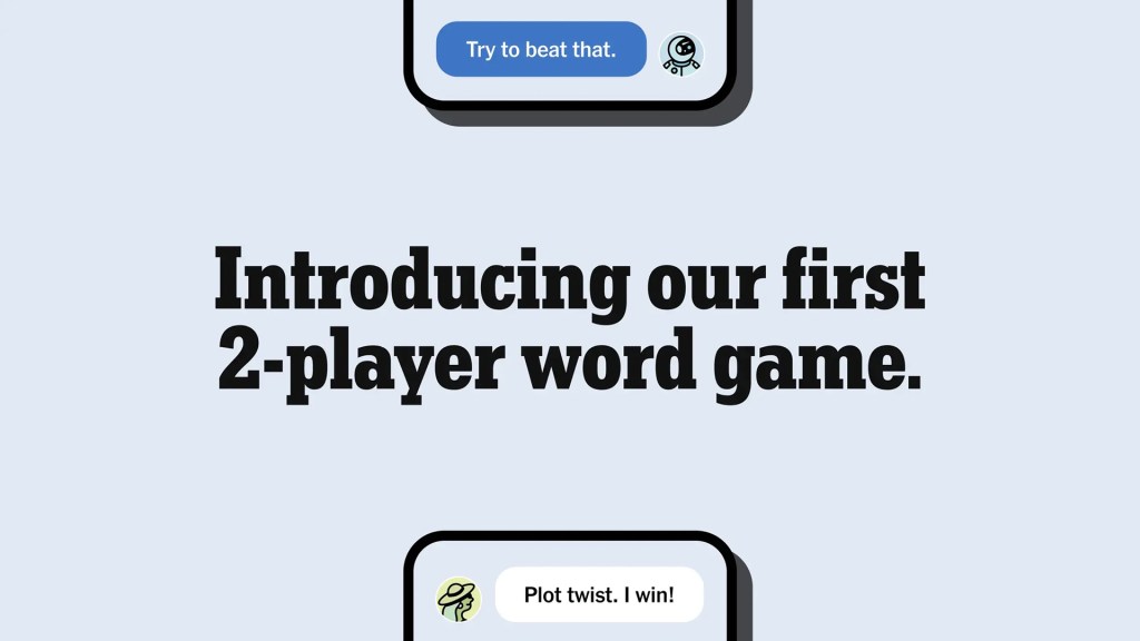 The New York Times is launching its first two-player word game ...