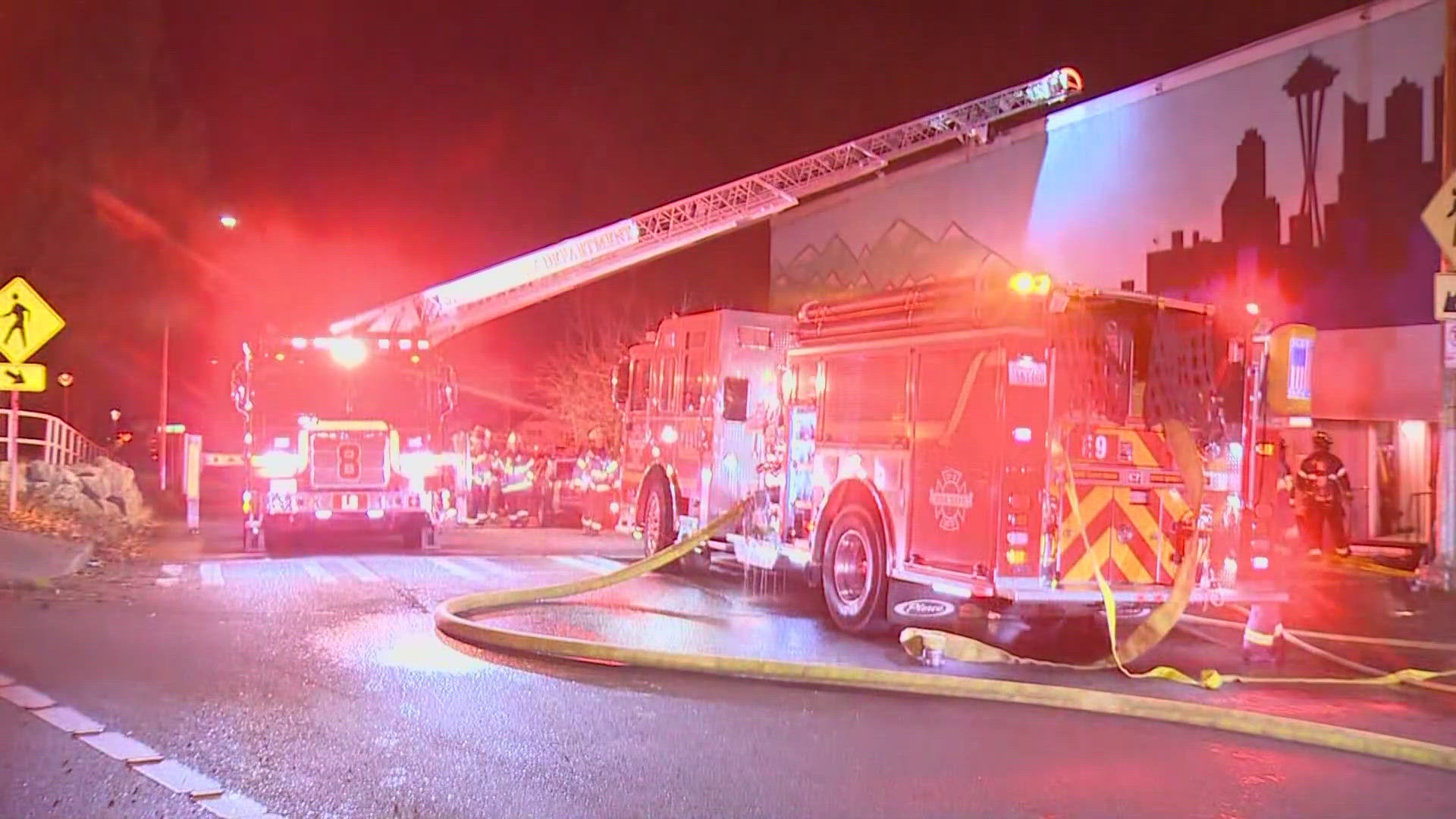 Crews knock down fire at Wallingford Inn off Aurora Avenue