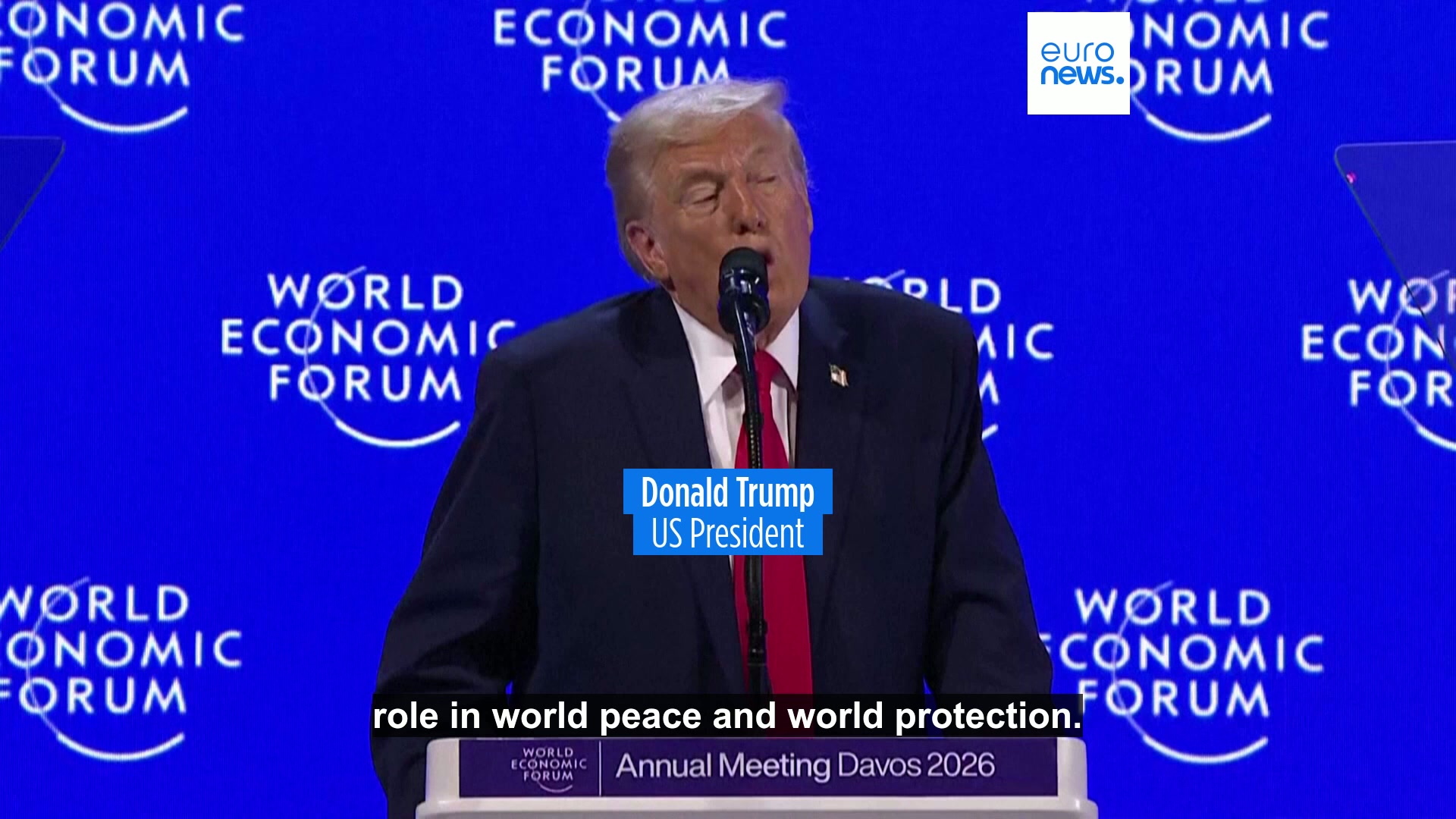 Trump in Davos: 'What I'm asking for is a piece of ice'