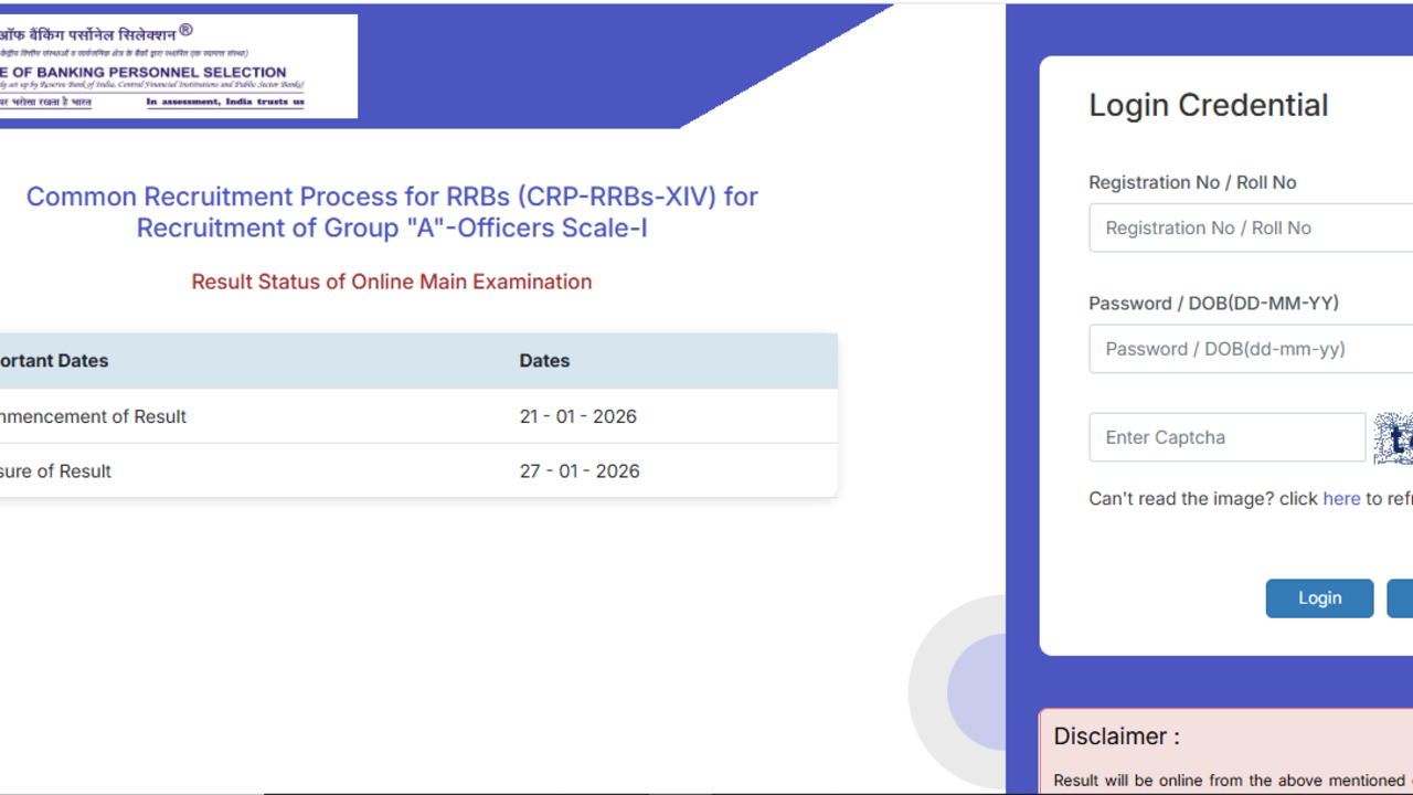 IBPS RRB PO mains result 2025 announced at ibps.in; check direct link here