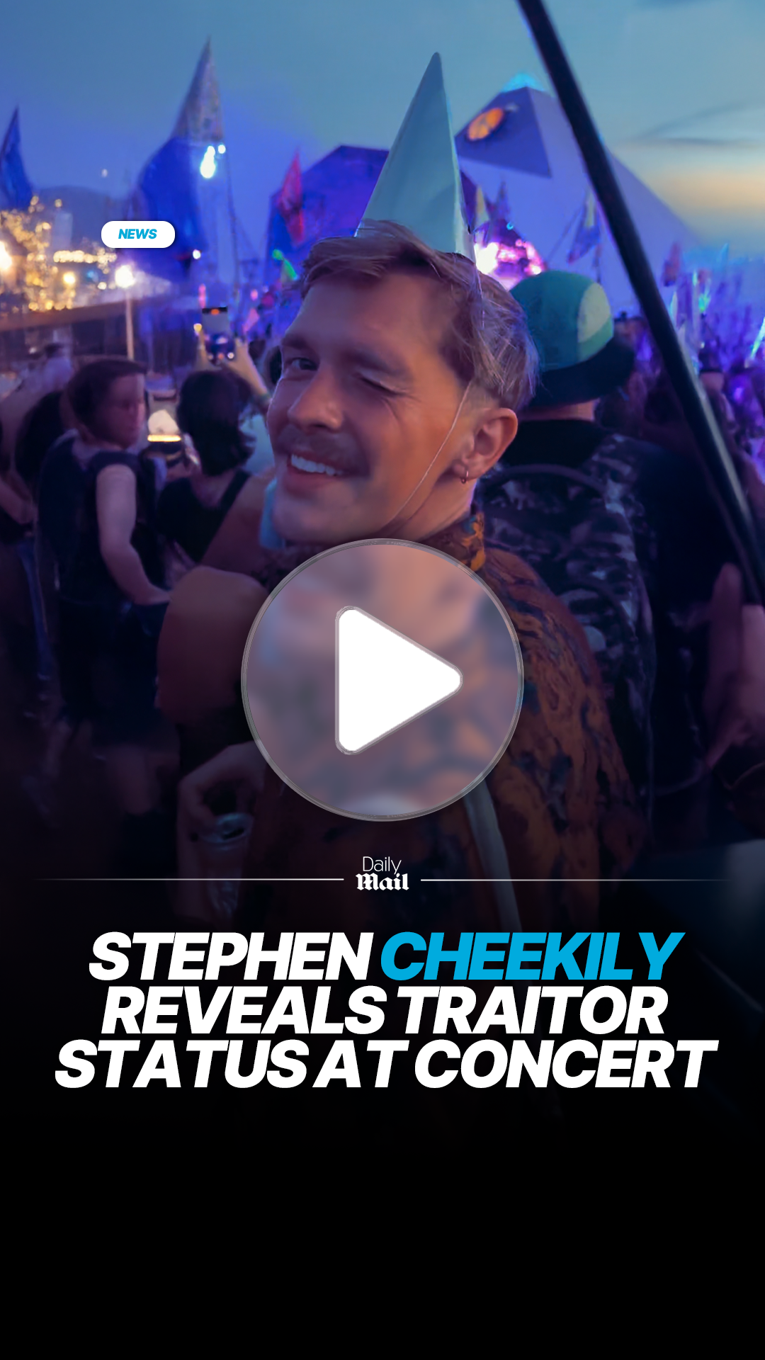 The Traitors star Stephen Libby makes subtle show reference at Glastonbury