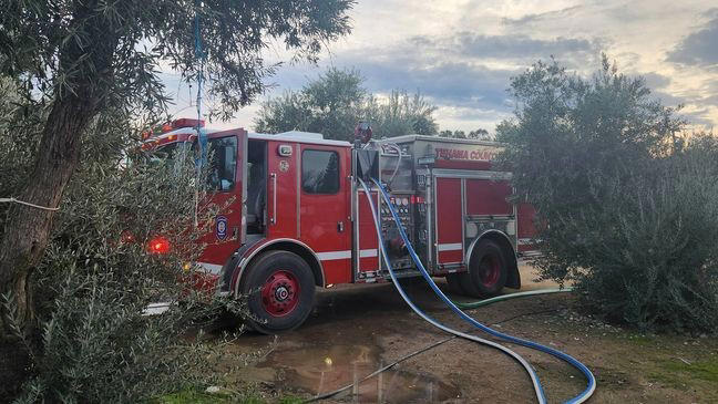 Fire crews respond to trailer fire in Richfield