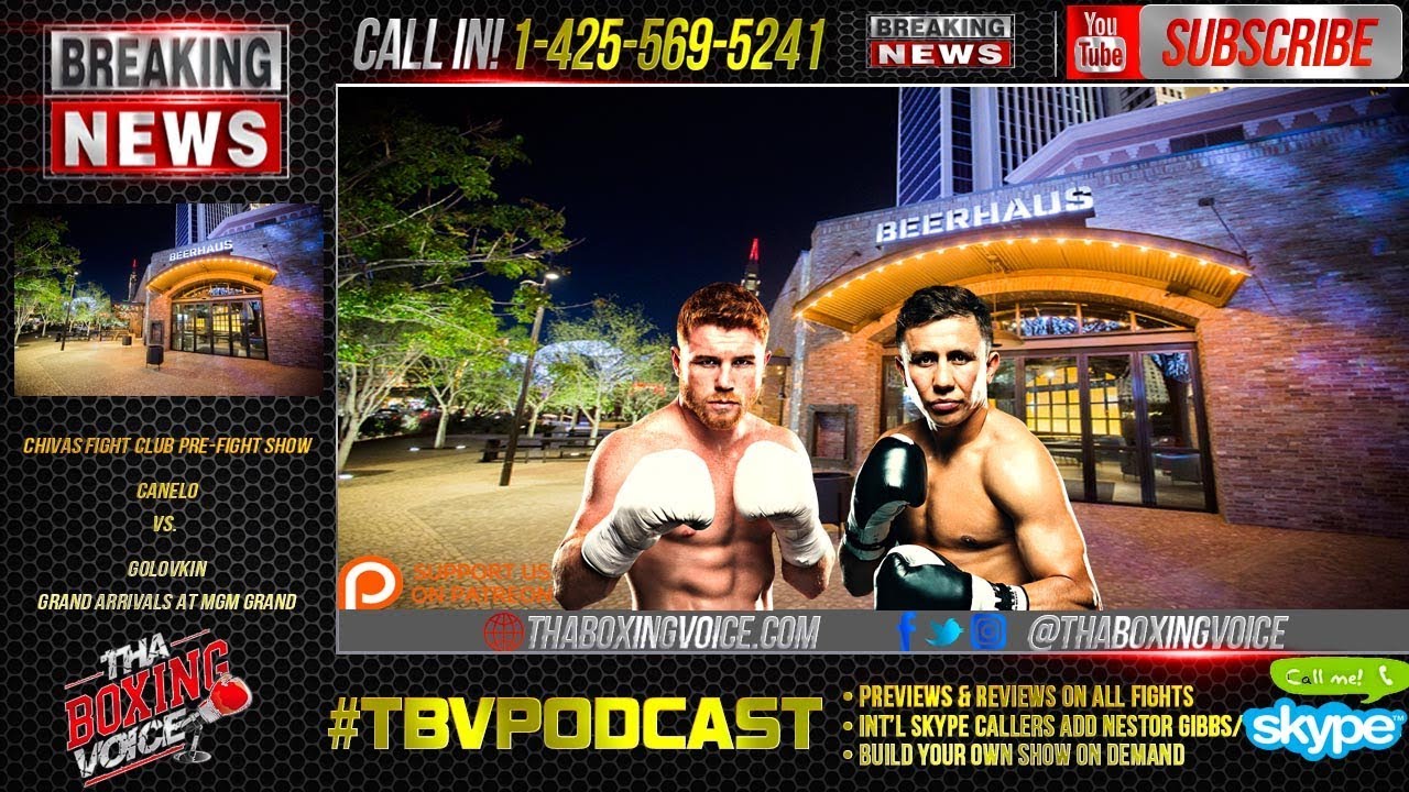 TBV live pre-fight show: Canelo vs. Golovkin location details