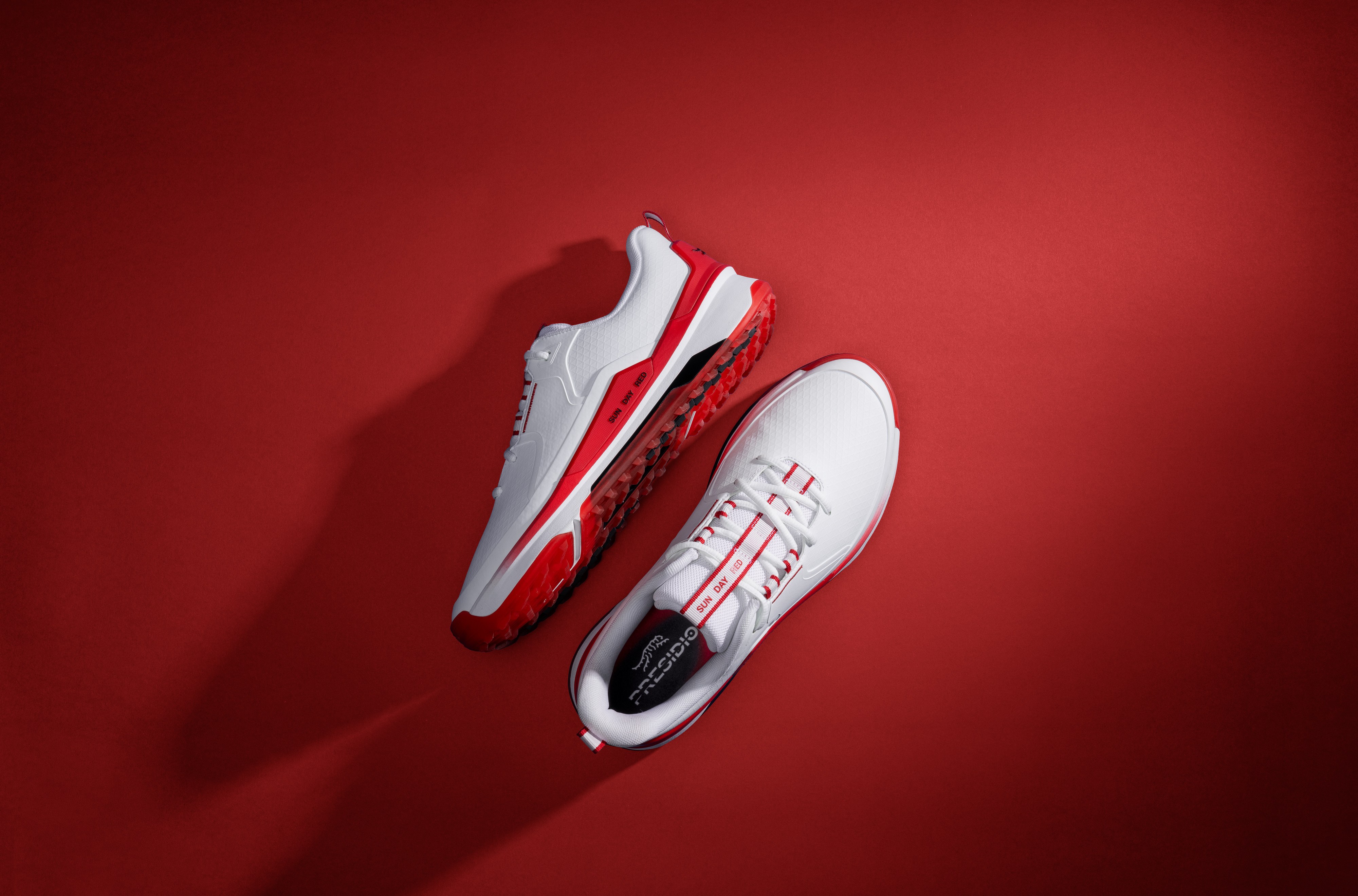 Tiger Woods’ Sun Day Red has a new and advanced spikeless shoe
