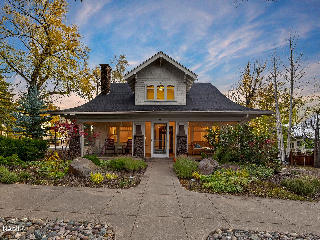 1918 craftsman bungalow in Flagstaff, Arizona, featuring malpais rock ...