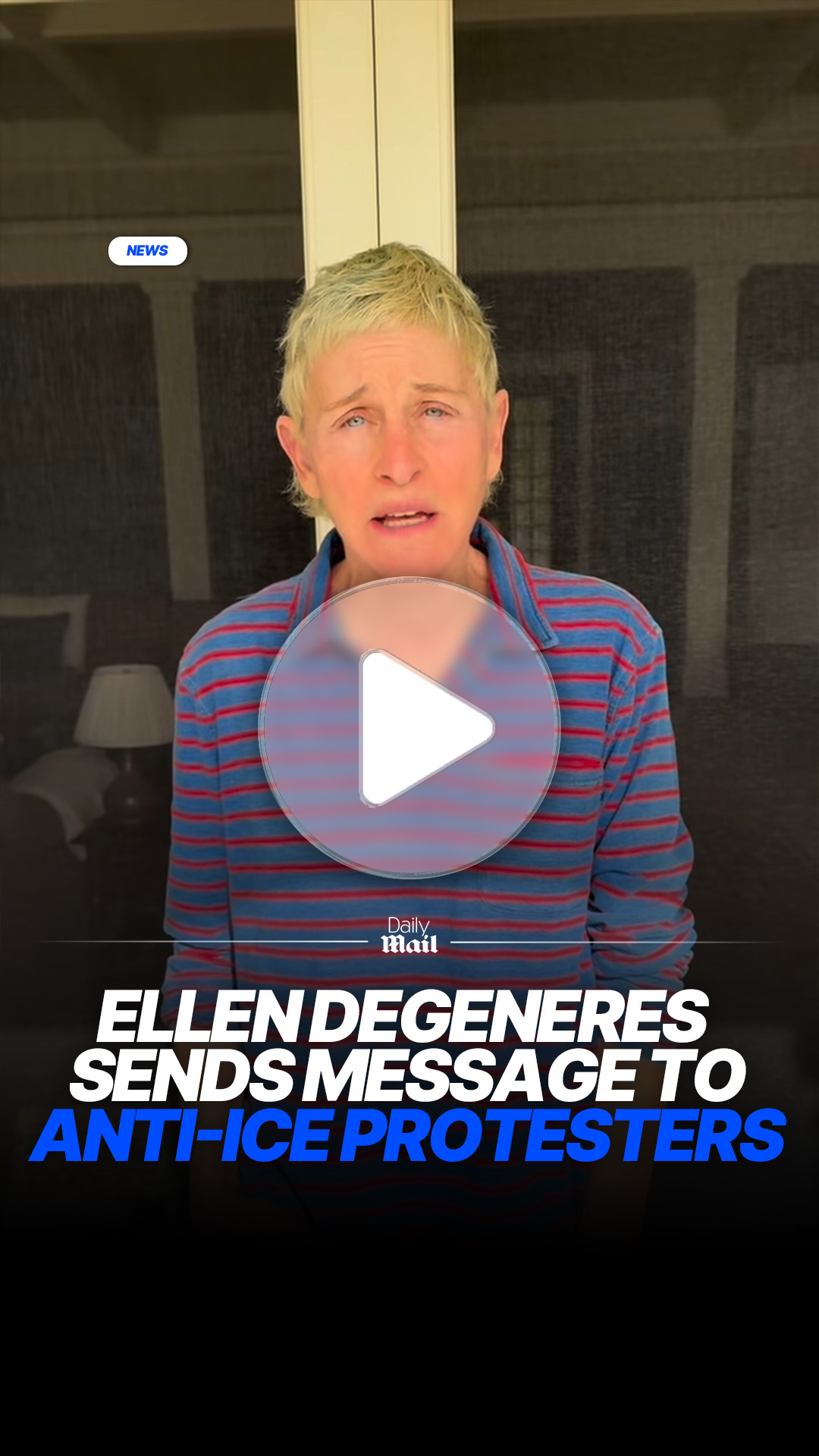 Ellen DeGeneres supports Minneapolis protesters after ICE shooting of ...