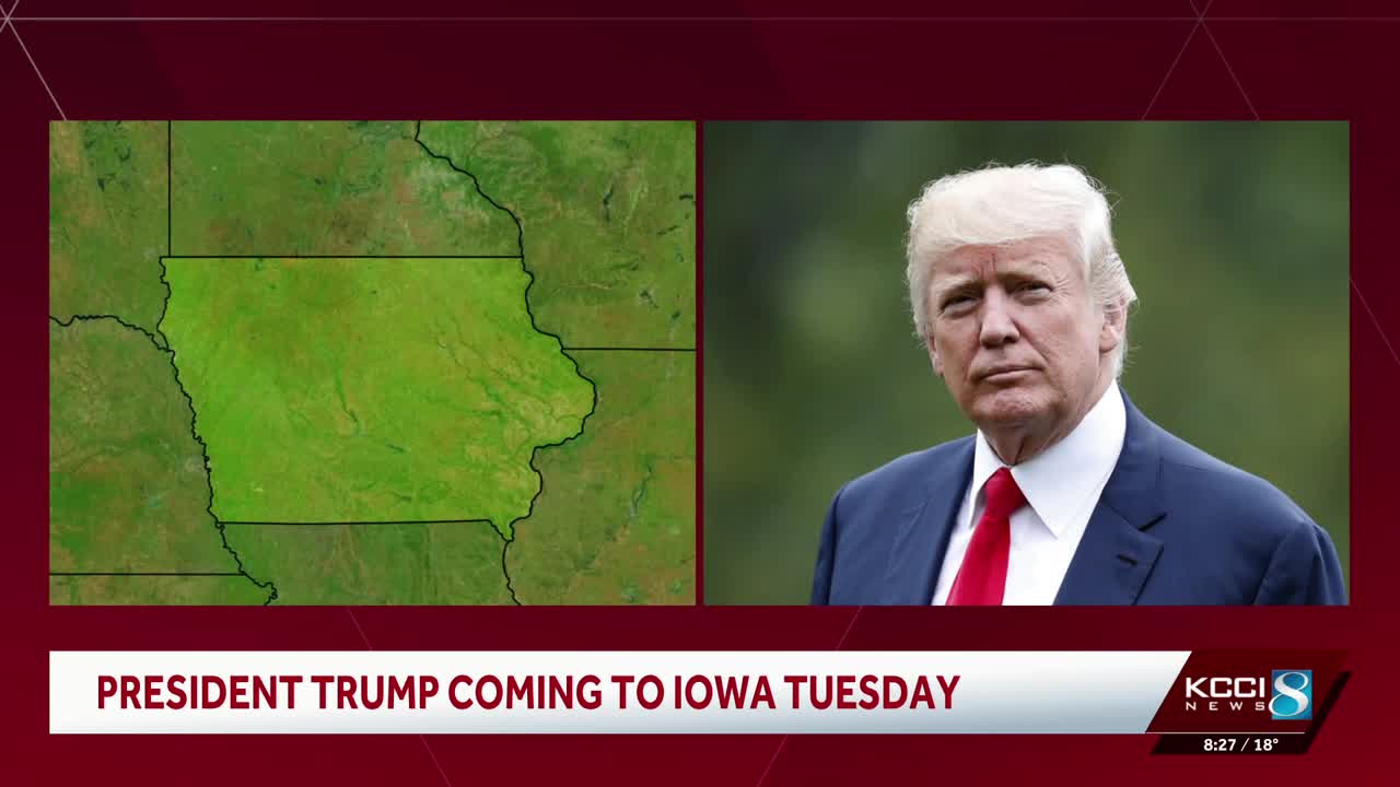 President Donald Trump to deliver speech in Iowa next week