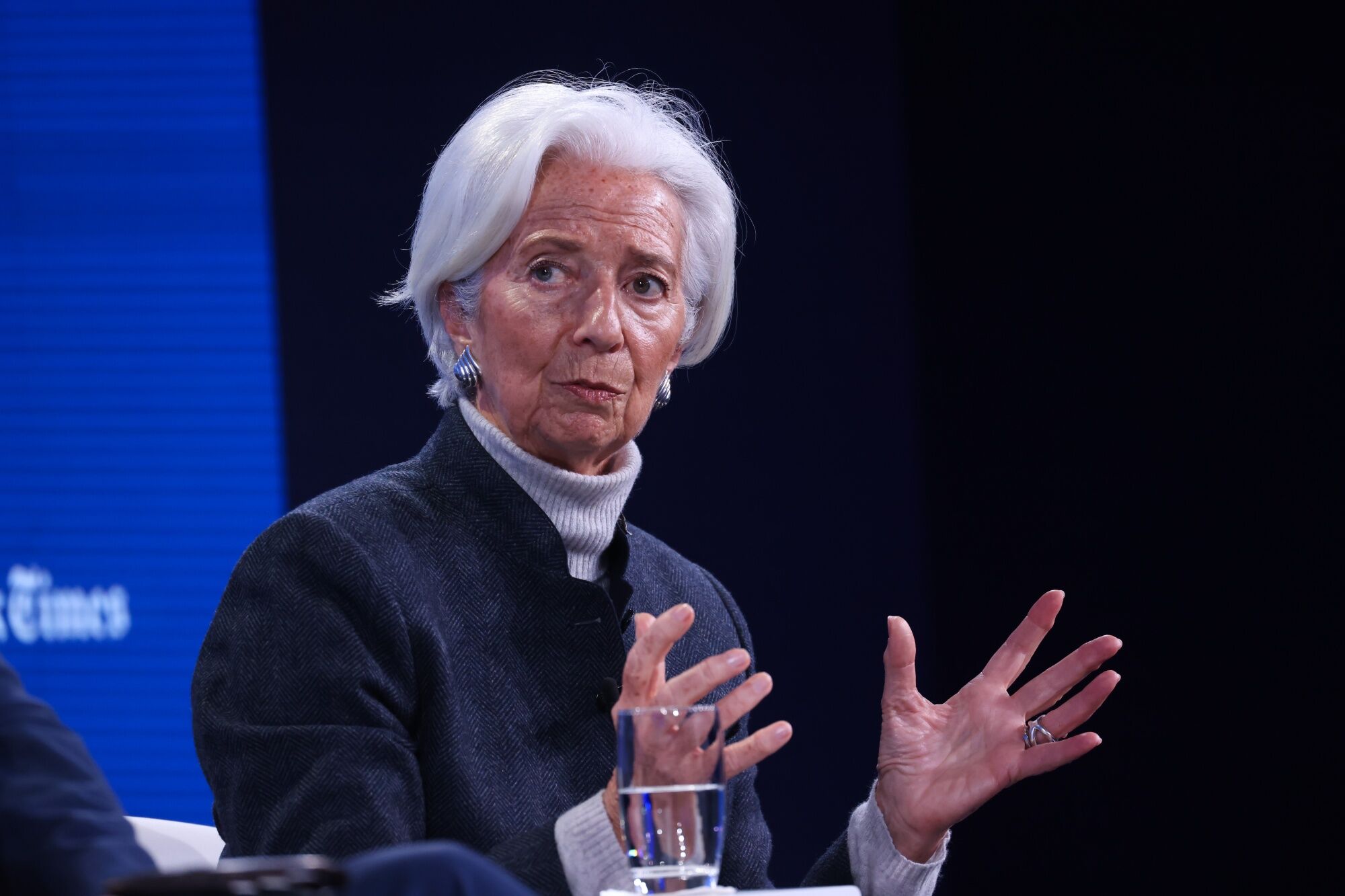 ECB’s Lagarde left Davos dinner after Lutnick slammed Europe