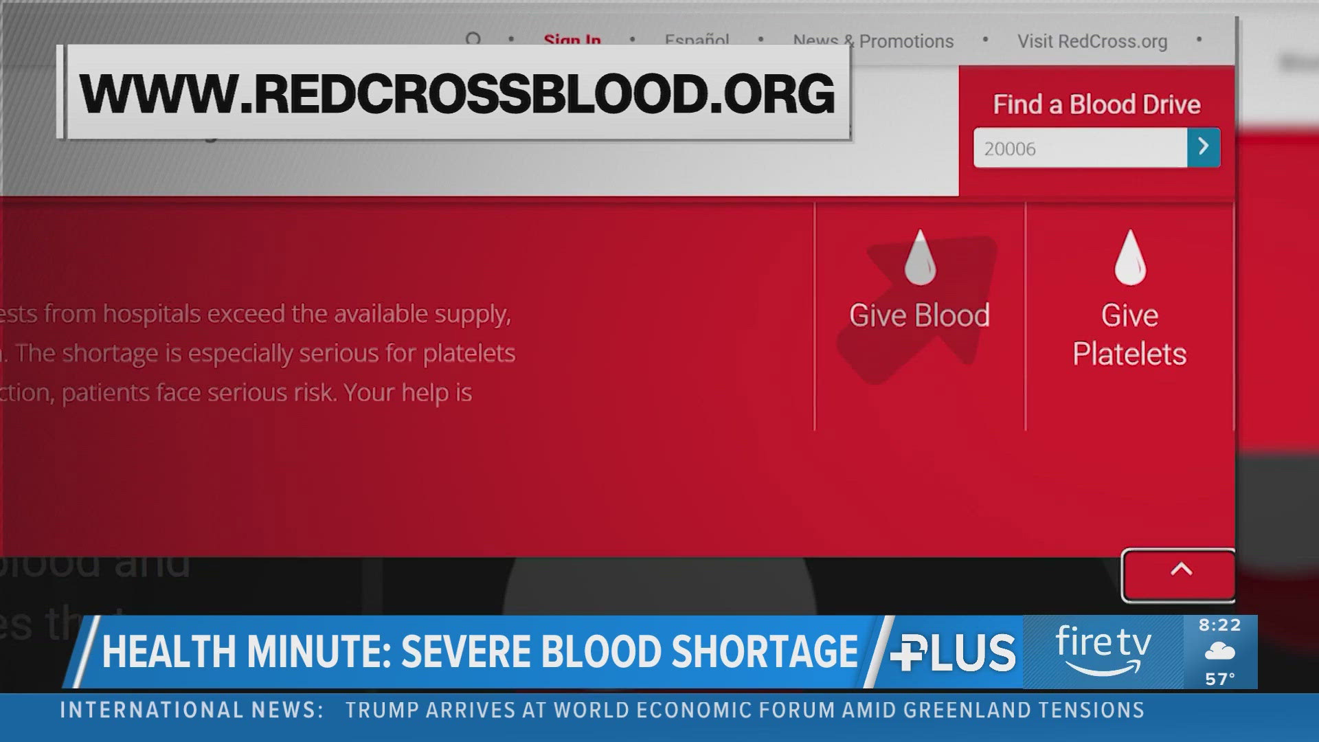 American Red Cross experiencing 'severe blood shortage'