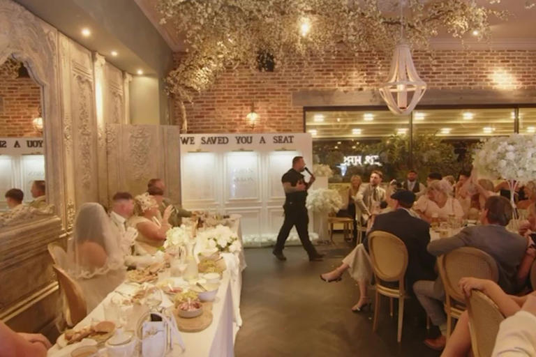 Policemen turn up at wedding, looking for the bride's father. What ...