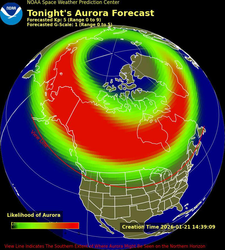 Another night of northern lights in Michigan? What the forecast says