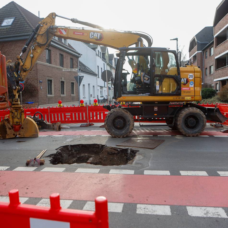 Friedrich-Ebert-Straße wegen Kanalsanierung voll gesperrt