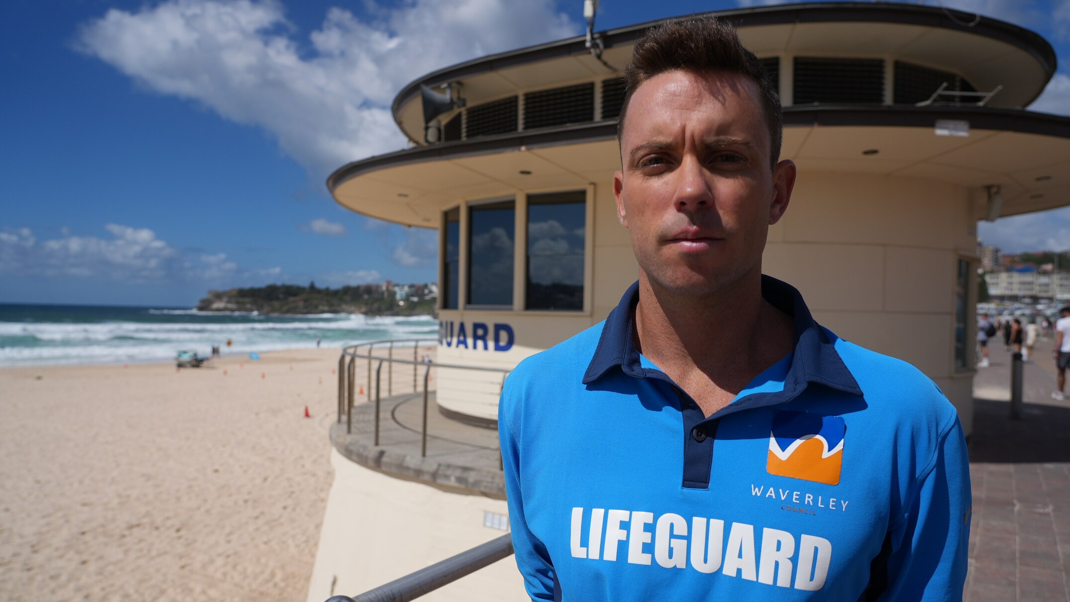 Bondi lifeguard pictured running barefoot in viral photo recalls night ...