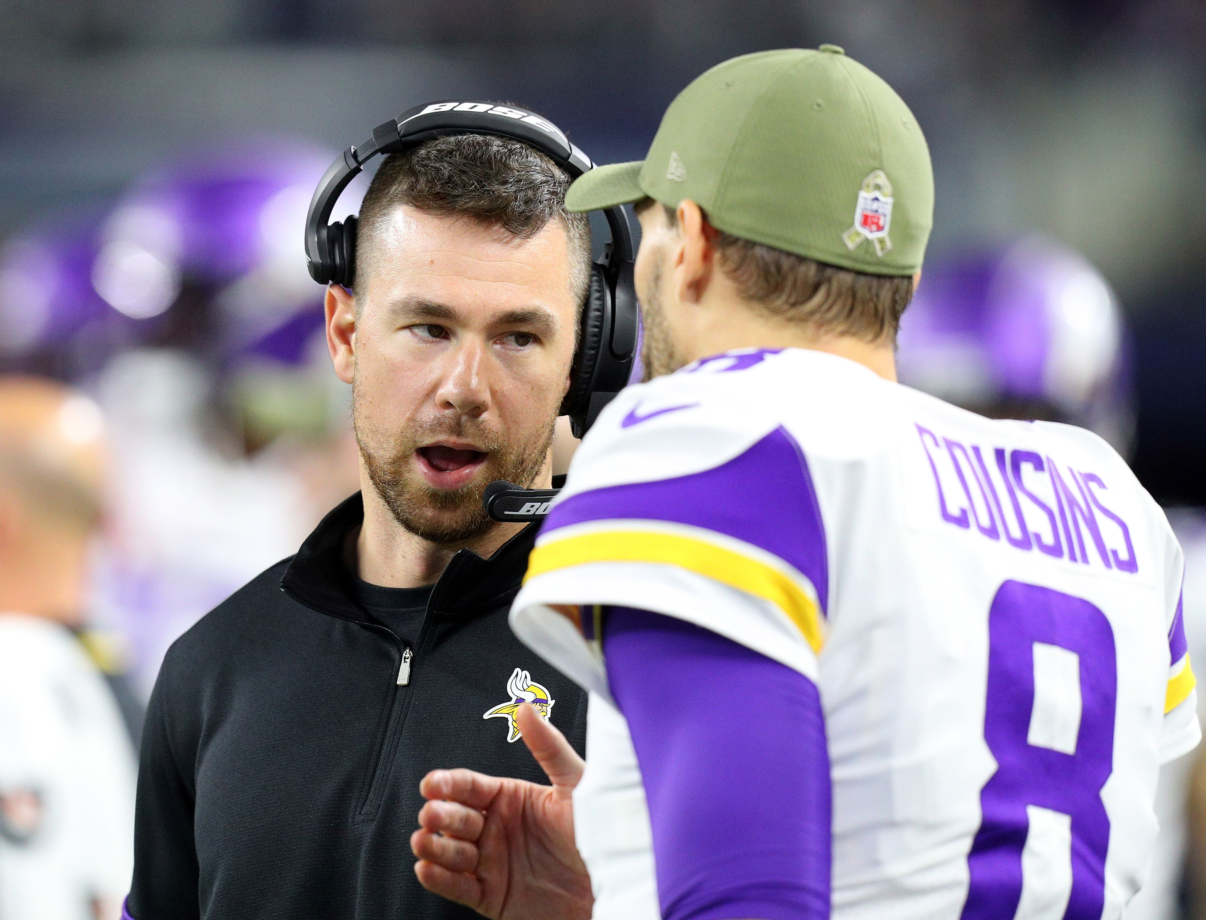 Head coach Klint Kubiak versus offensive coordinator Klint Kubiak