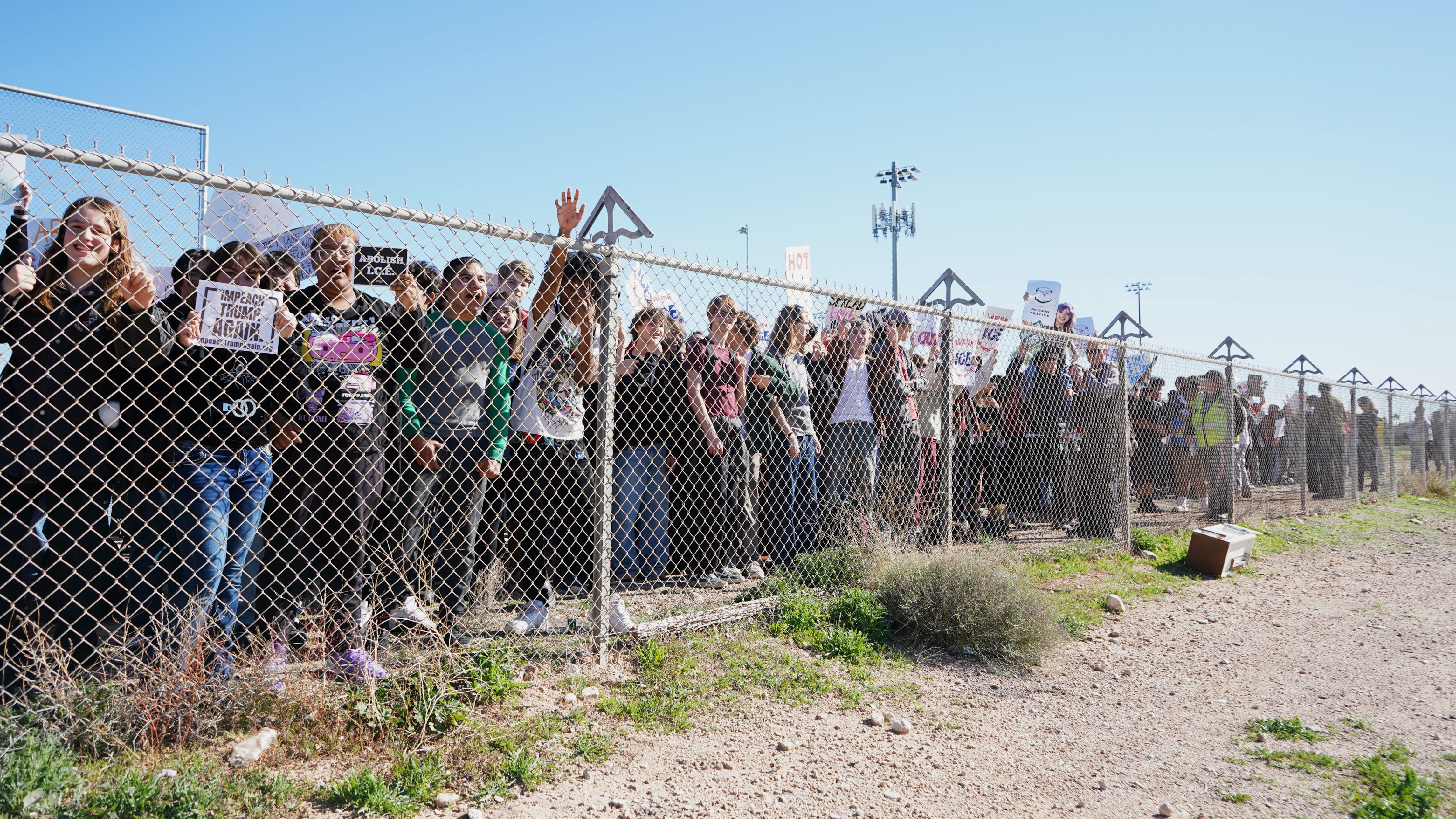 Students across Tucson walk out of class to protest Trump ...