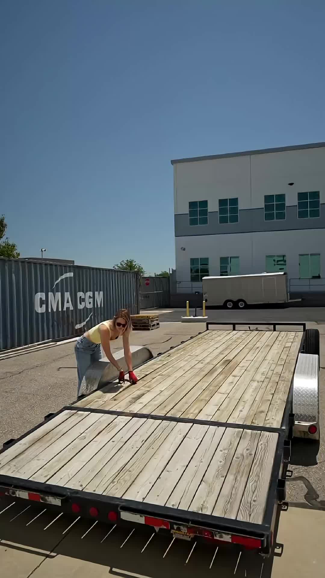 Restoring a trailer with tools and determination