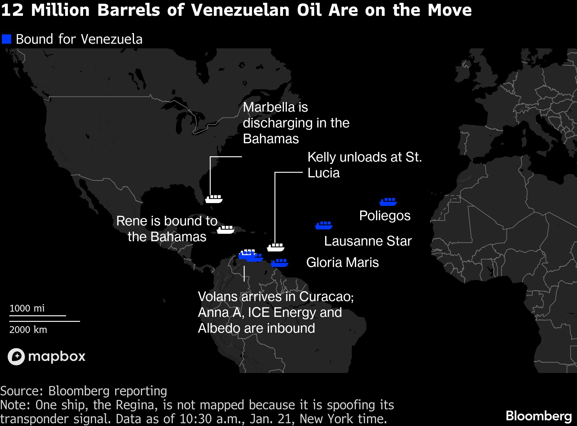 Oil traders are hauling 12 million barrels of Trump’s Venezuelan crude