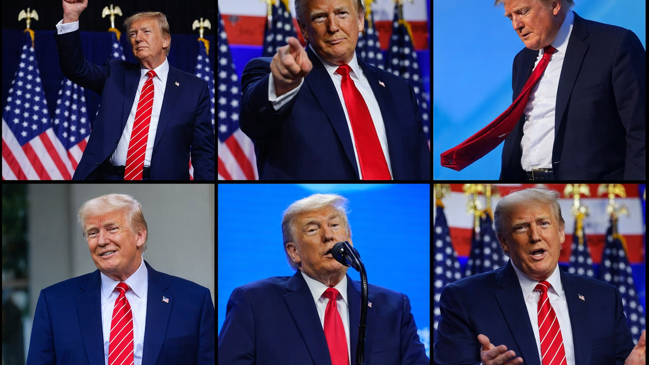 Donald Trump and his love for red ties: An unmissable detail at Davos