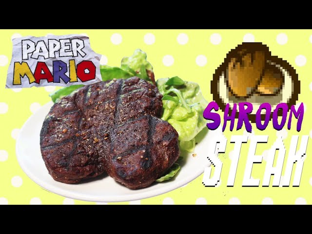 How to make a Paper Mario shroom steak - Mario food recipe