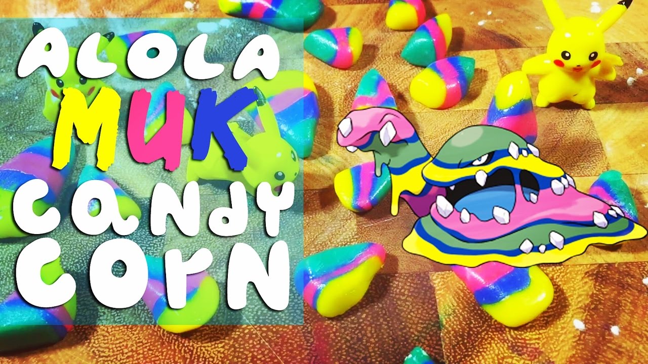 How to make Alola Muk candy corn