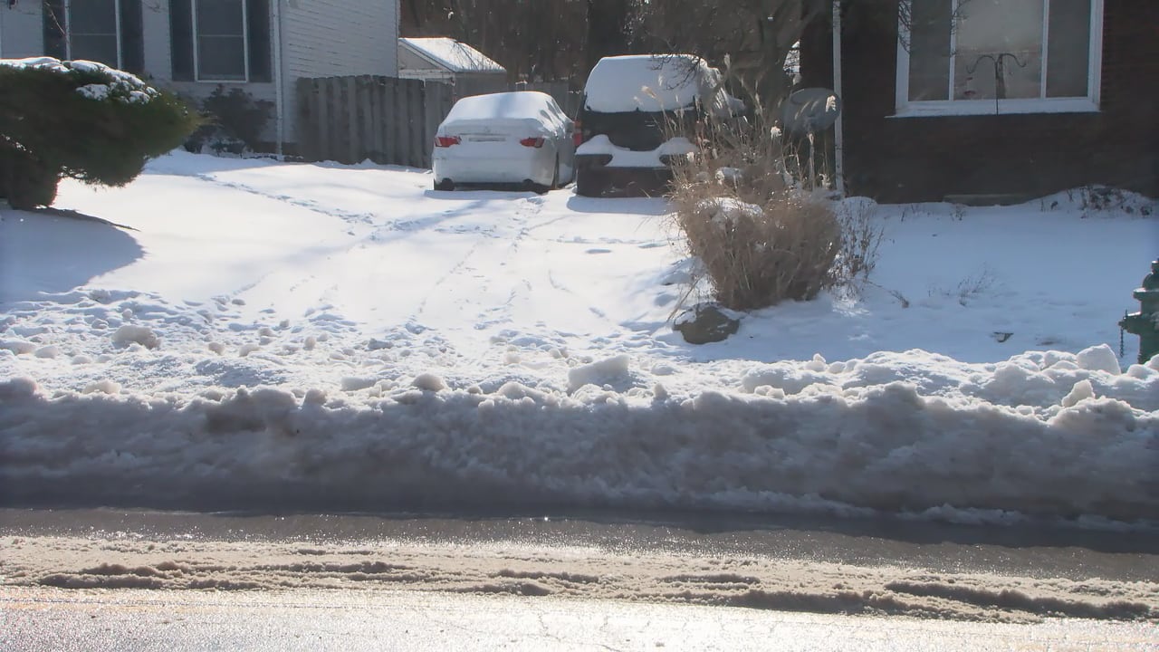 Cleveland neighbors trapped by ice from water main break