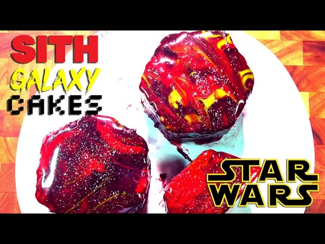 How to make Star Wars Sith galaxy cakes