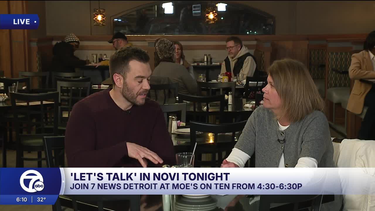 7 News Detroit's 'Let's Talk' stops at Moe's on Ten in Novi