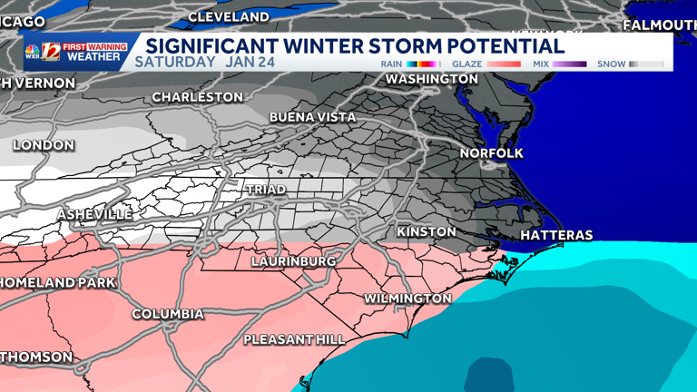 Snow and ice threats growing for the Piedmont in North Carolina ...